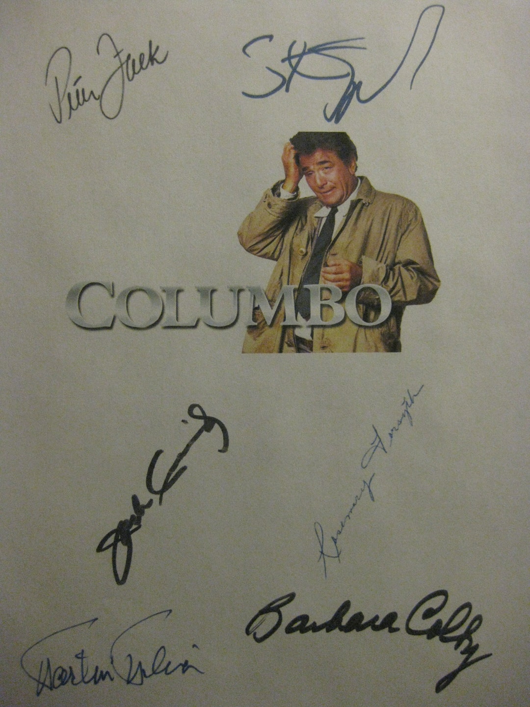 Columbo Signed TV Script Screenplay X6 Autograph Murder by the Book ...