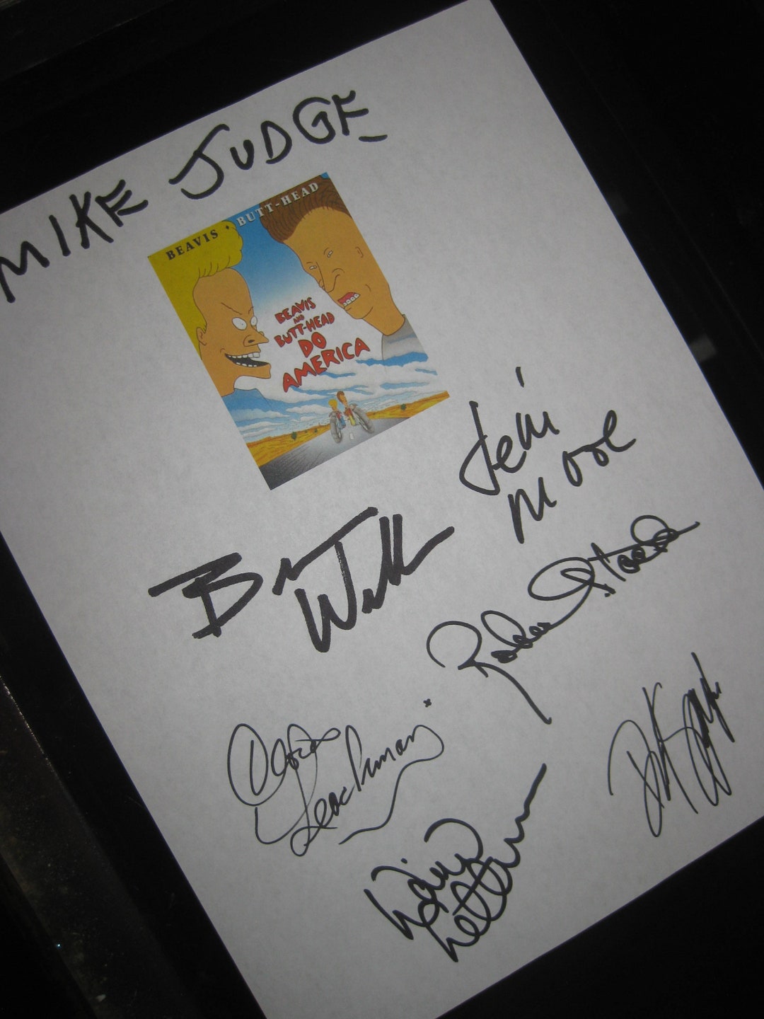 Beavis and Butt-head Do America Signed Movie Film Script Screenplay ...