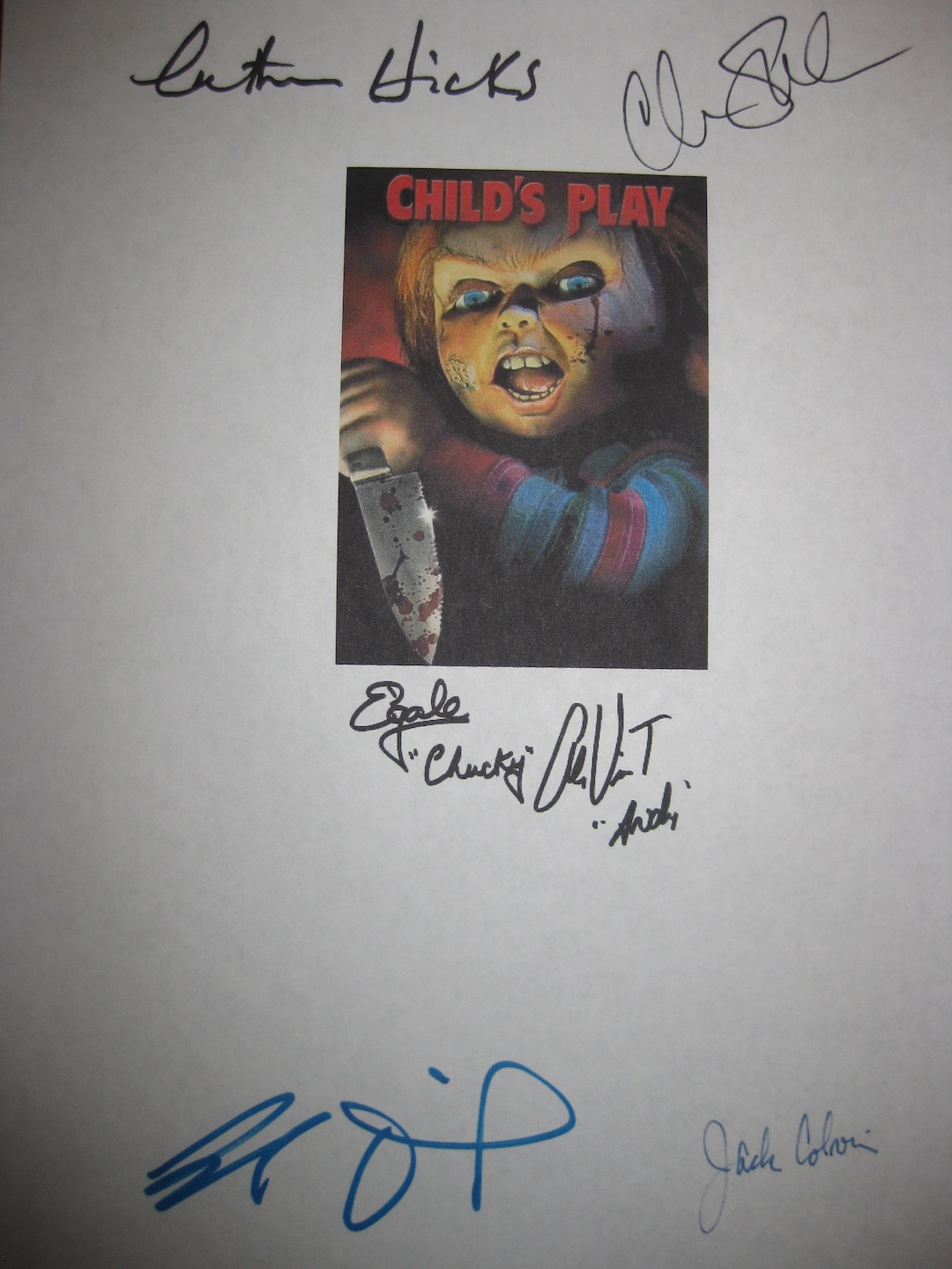 Child's Play Signed Film Movie Script Screenplay X6 Autograph Catherine ...