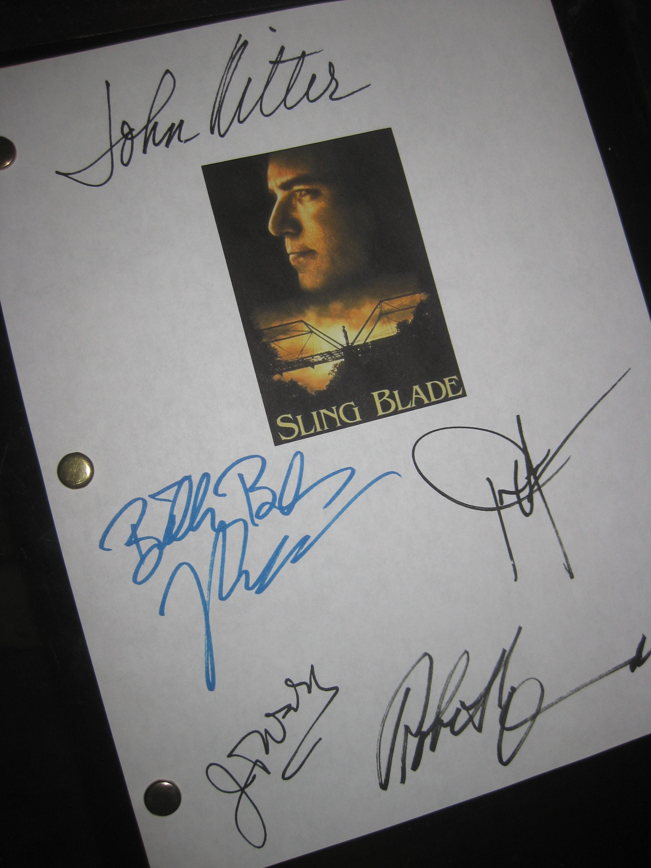 Sling Blade Signed Movie Film Screenplay Script X5 Autographs John ...