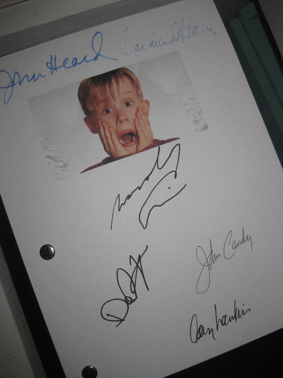 Home Alone Signed Film Movie Script Screenplay Autograph X6 Macaulay ...