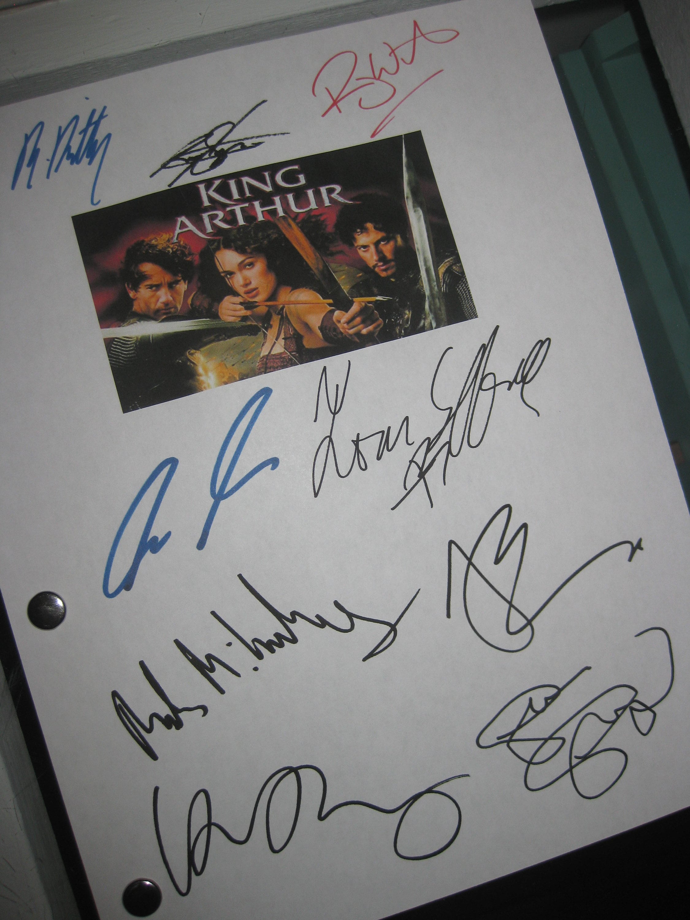 King Arthur Signed Movie Film Script Screenplay X9 Autograph Clive Owen ...