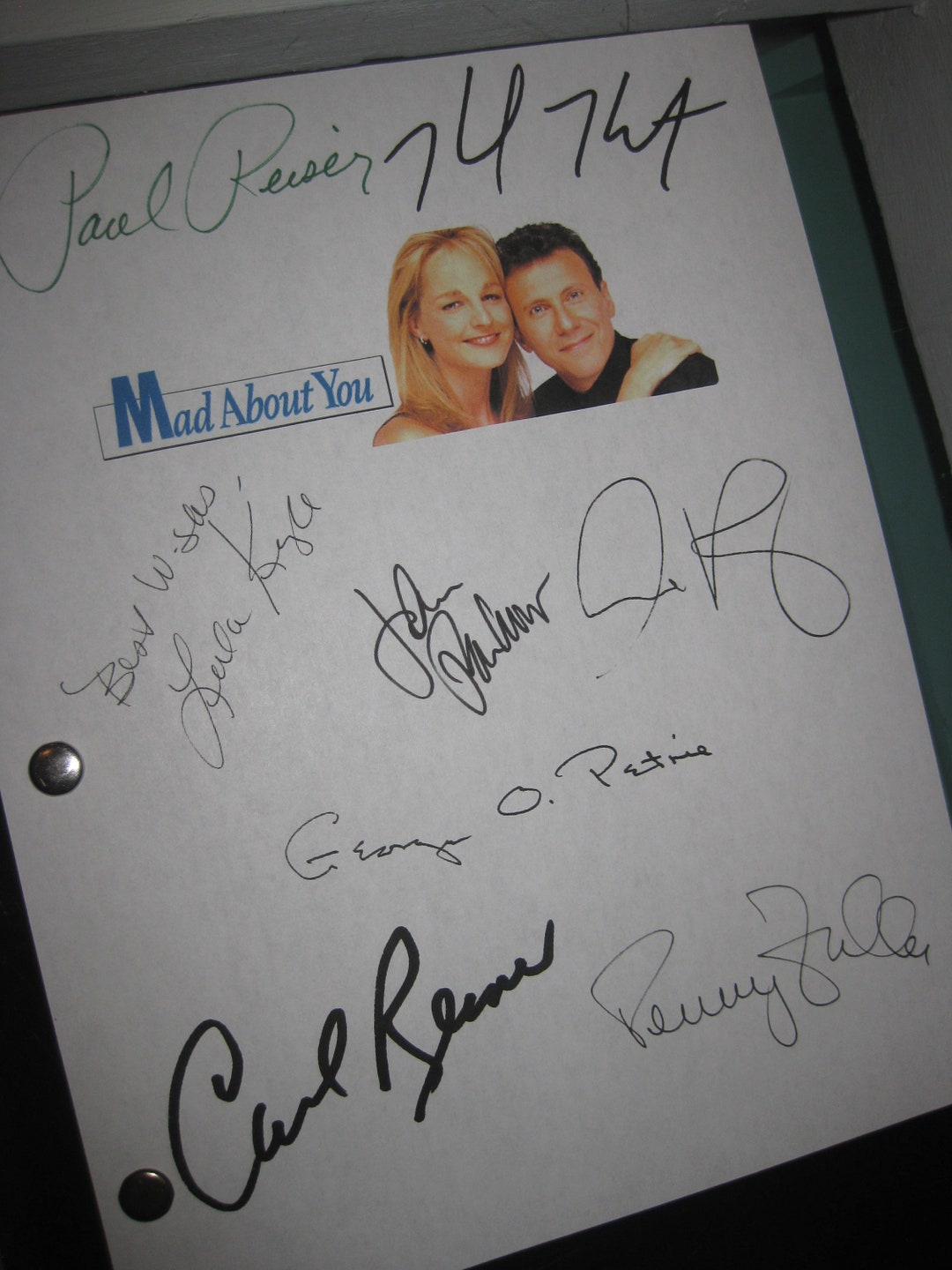 Mad About You Signed TV Script Screenplay X8 Autographs Paul Reiser ...