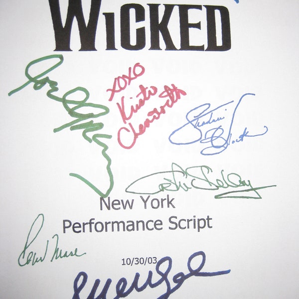 Wicked Signed Poster - Etsy