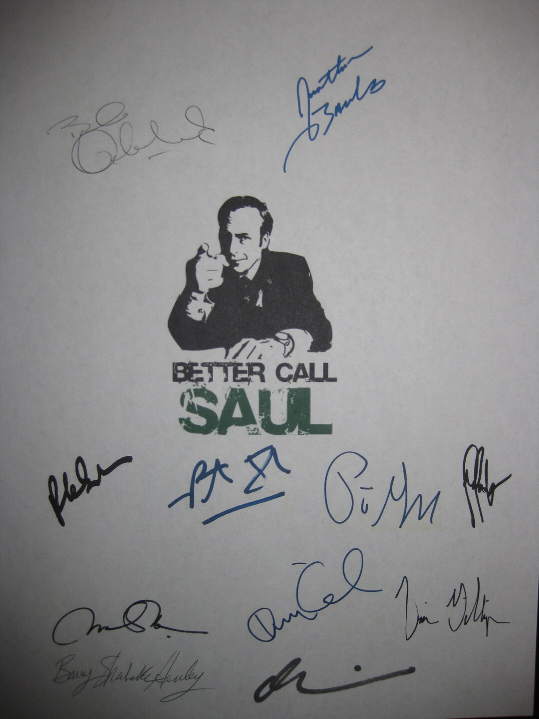 Better Call Saul Signed TV Script Screenplay X11 Autograph Bob Odenkirk ...