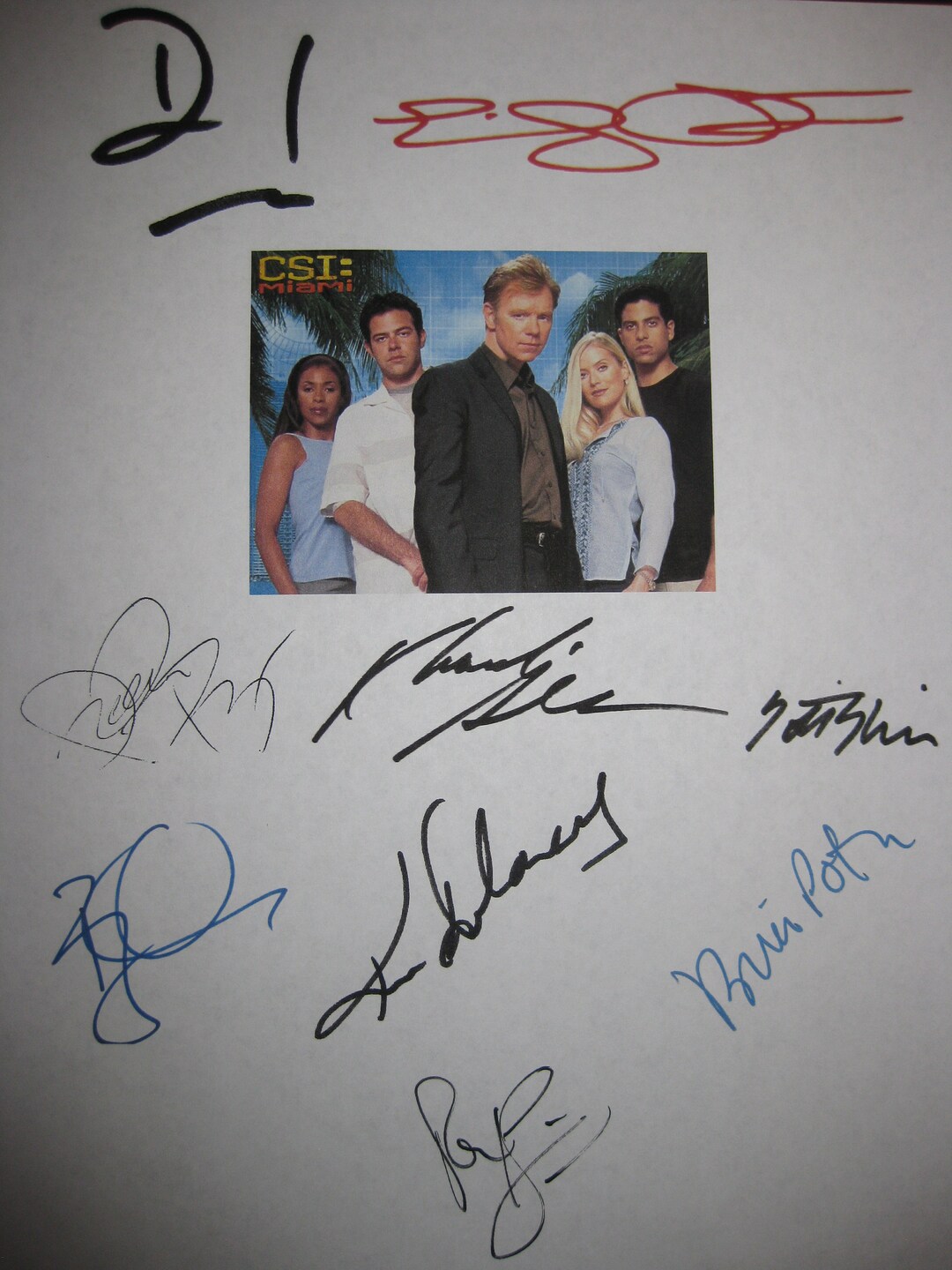CSI Miami Signed TV Script Screenplay Autograph X9 David Caruso Adam ...