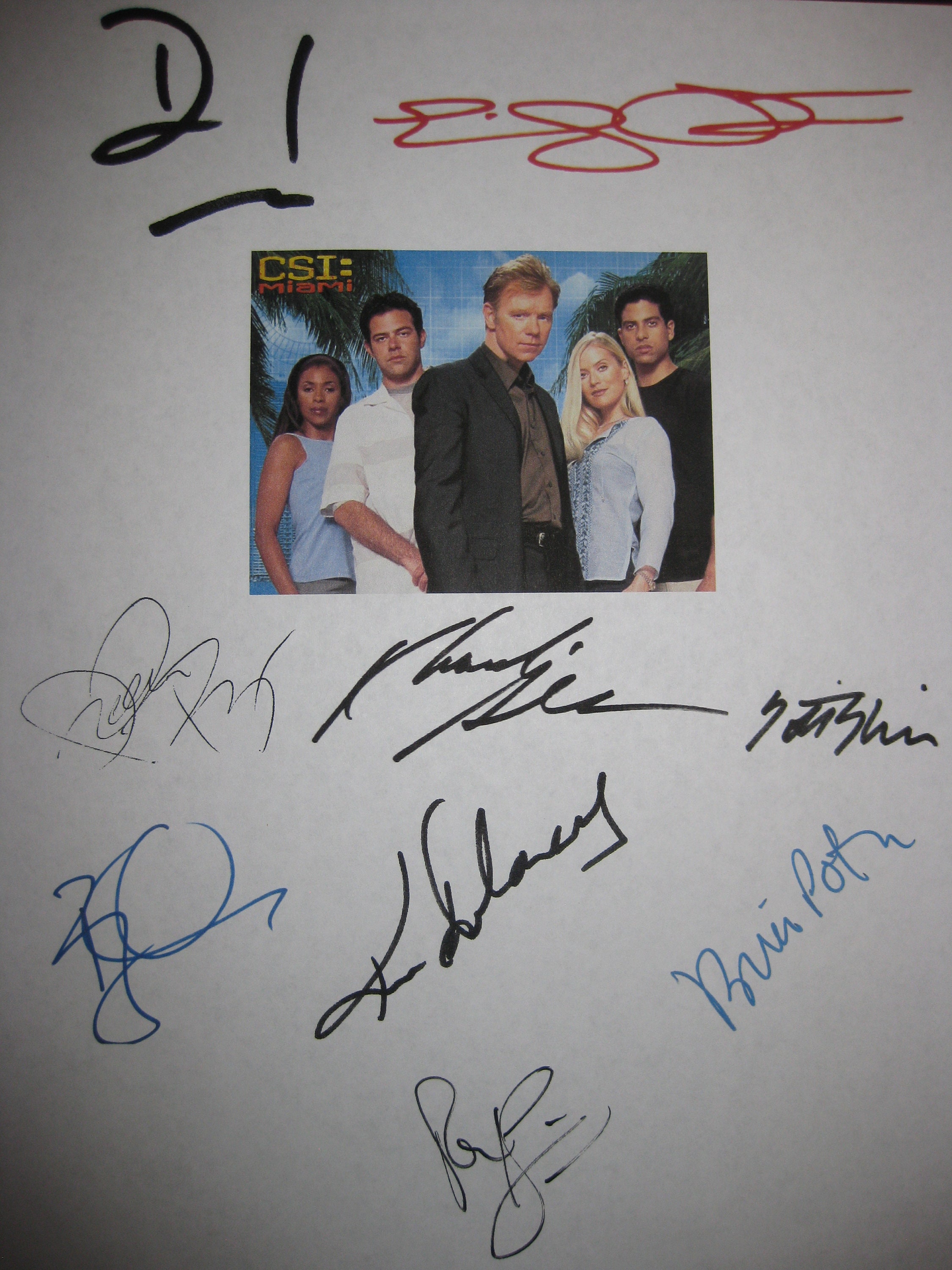 CSI Miami Signed TV Script Screenplay Autograph X9 David Caruso Adam ...