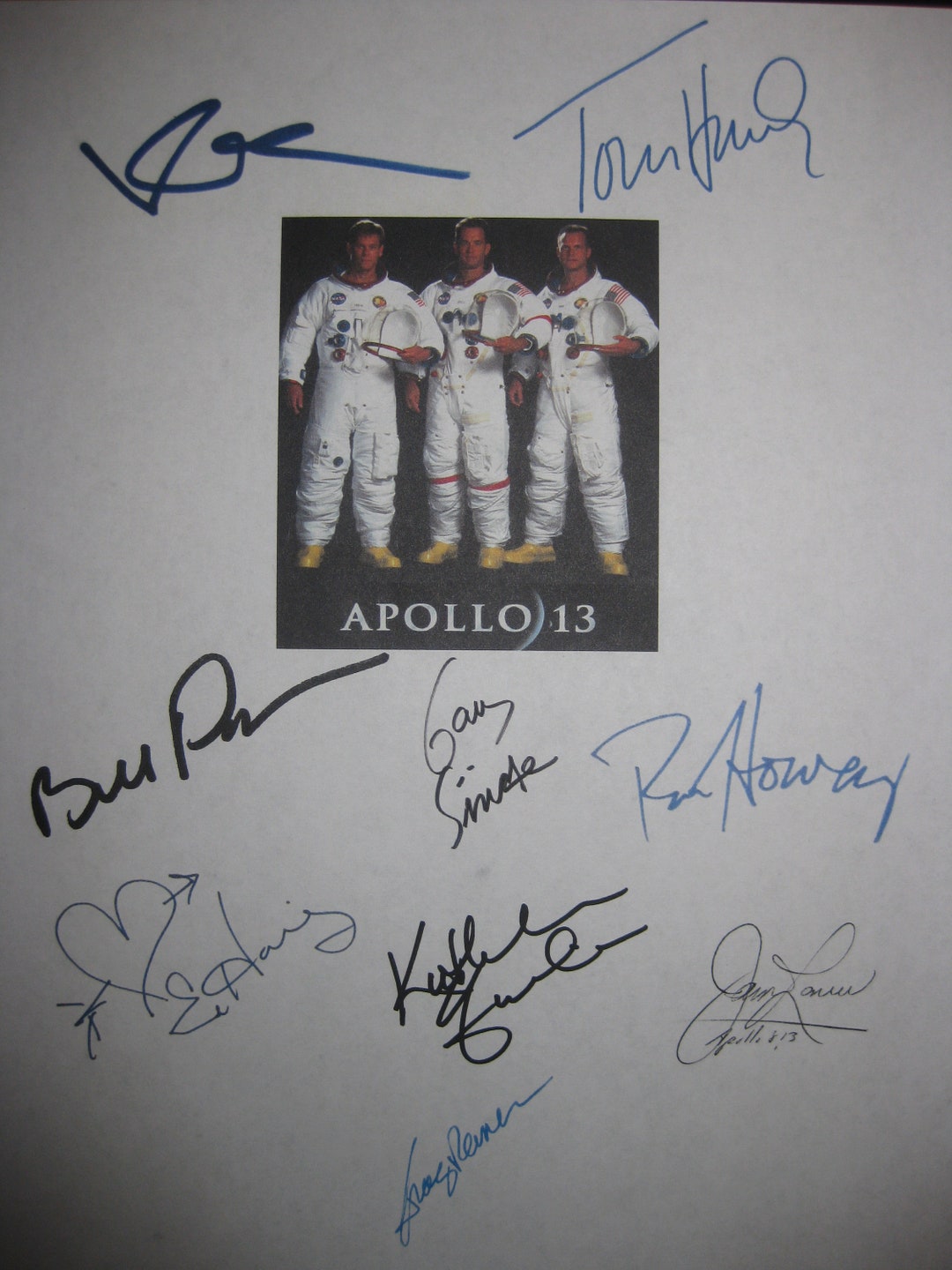 Apollo 13 Signed Film Movie Screenplay Script X9 Autograph Tom Hanks ...