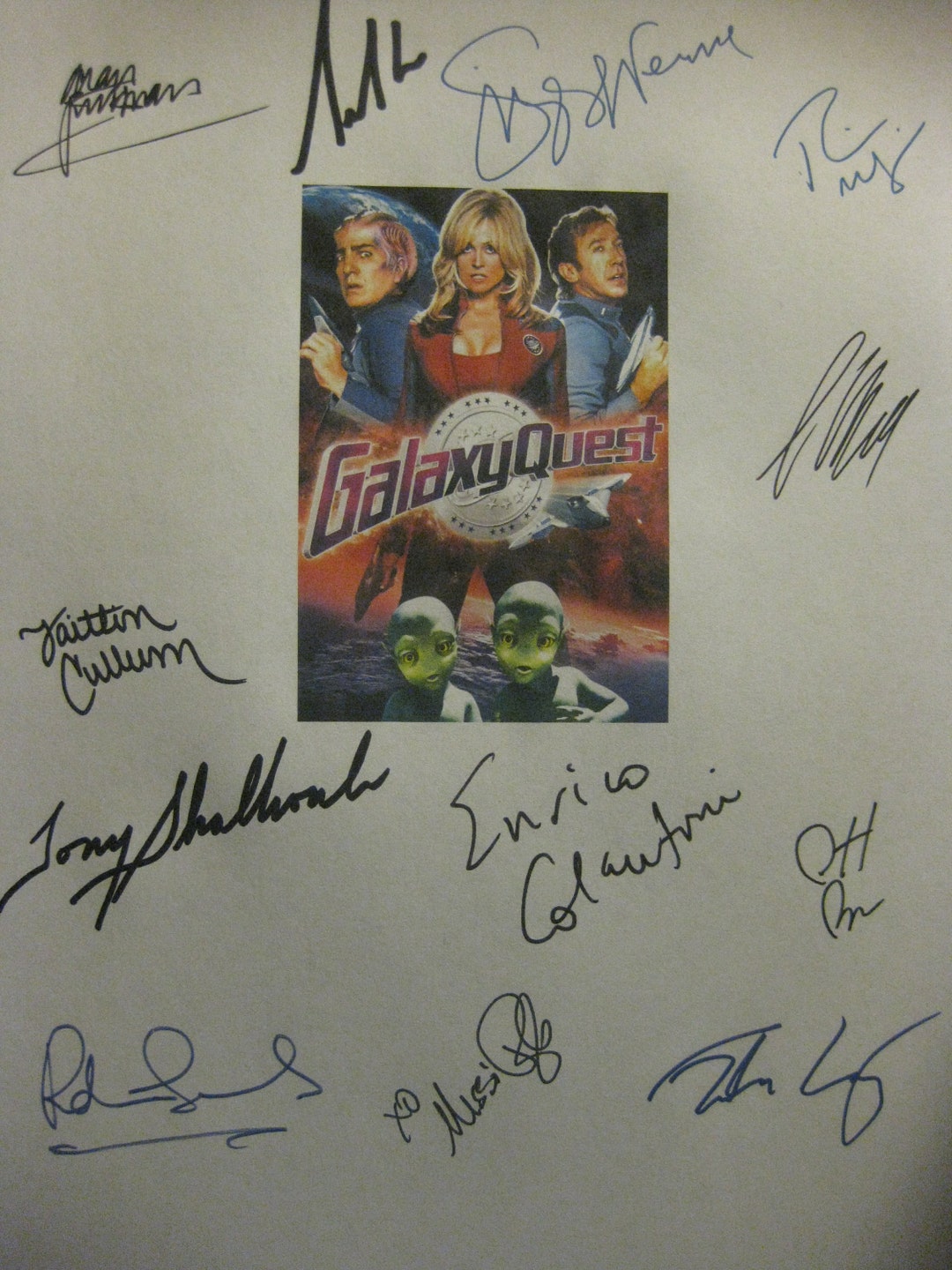 Galaxy Quest Signed Film Movie Script Screenplay X12 Autos Tim Allen ...