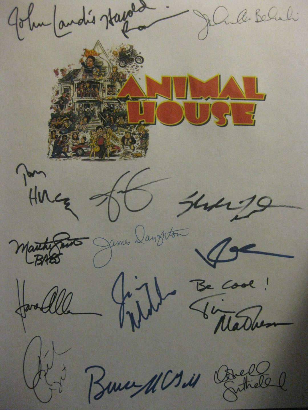 National Lampoons Animal House Signed Film Movie Screenplay Script X15 ...