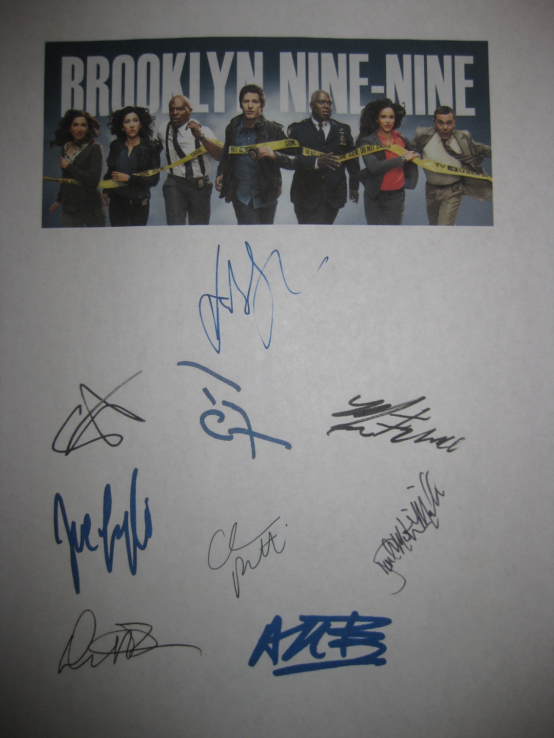 Brooklyn Nine-nine 9-9 Signed TV Script Screenplay X9 Autographs Andy ...