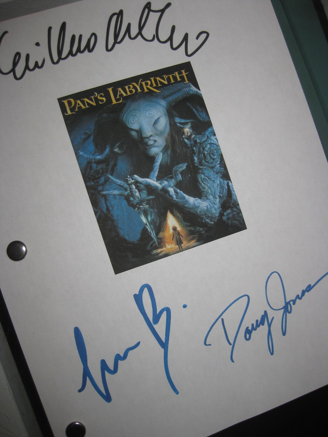 Pan's Labyrinth Signed Movie Film Script Screenplay X3 Autograph ...