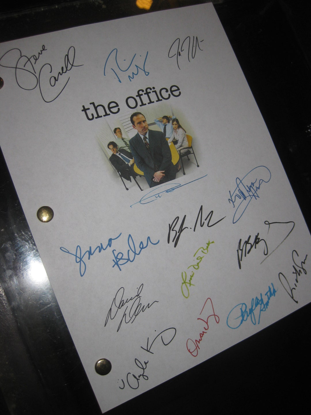 The Office Signed Pilot TV Script Screenplay X14 Autographs Ricky ...