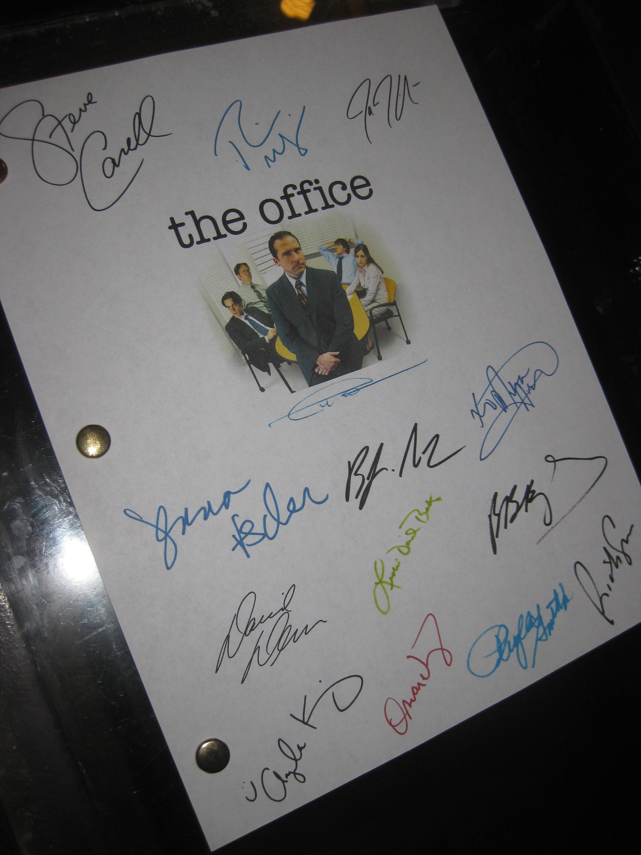 The Office Signed Pilot TV Script Screenplay X14 Autographs Ricky ...