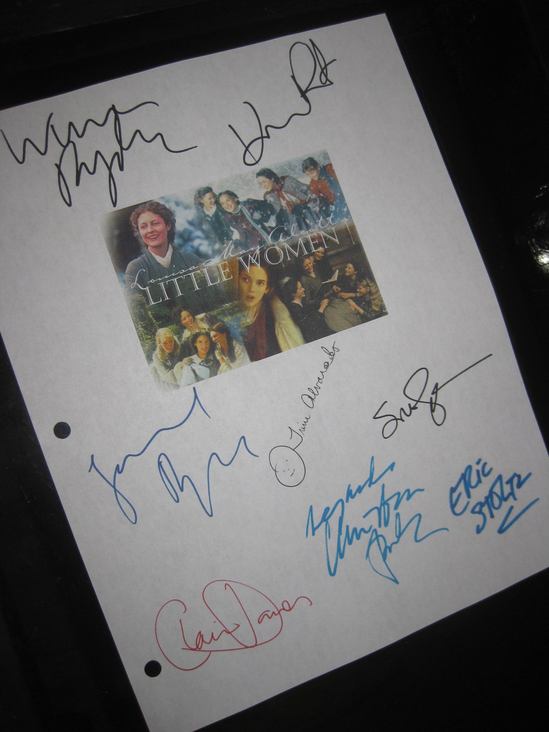 Little Women Signed Film Movie Script Screenplay Autograph X8 Winona ...