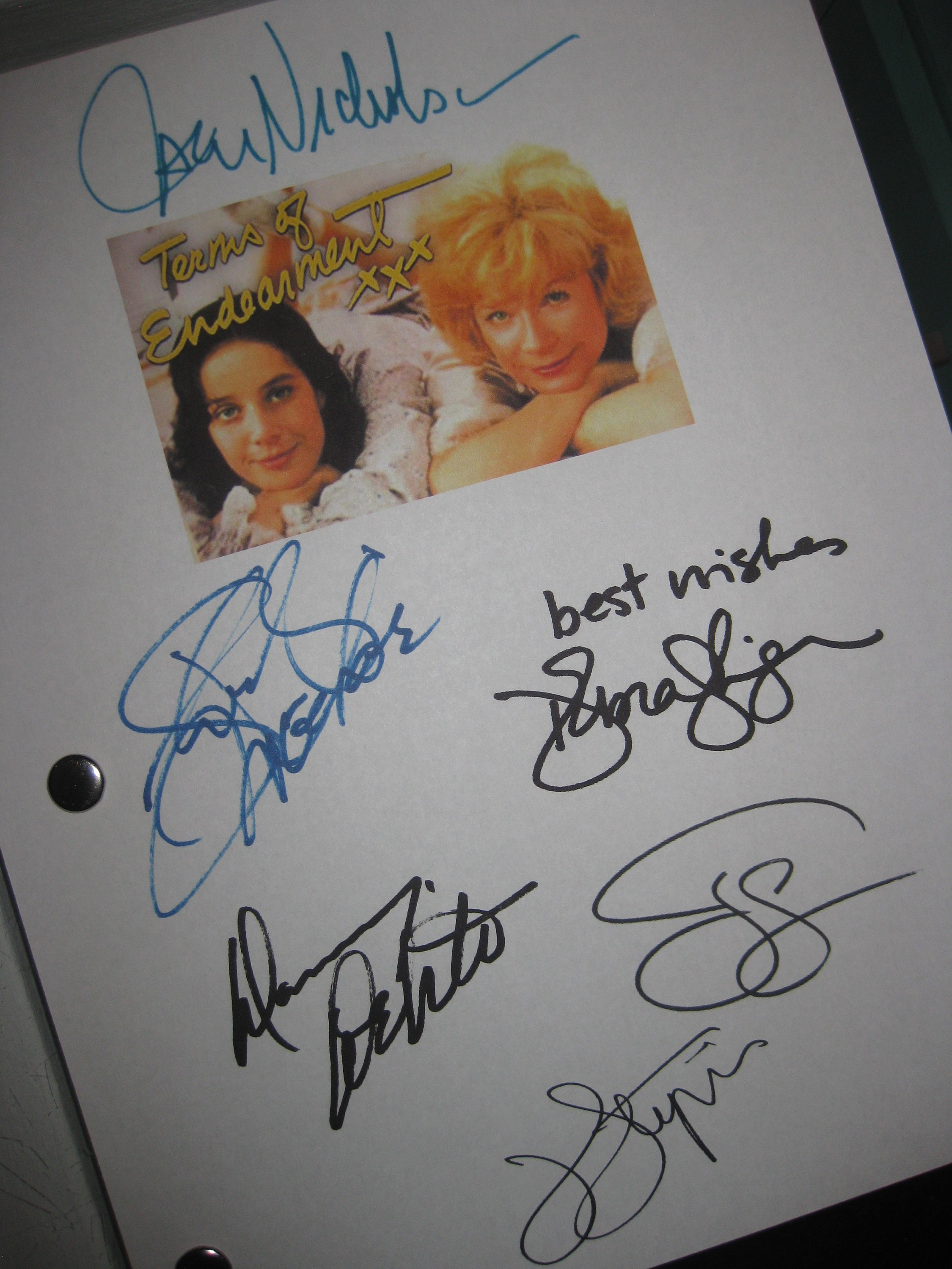 Terms of Endearment Signed Movie Film Script Screenplay X6 Autograph ...