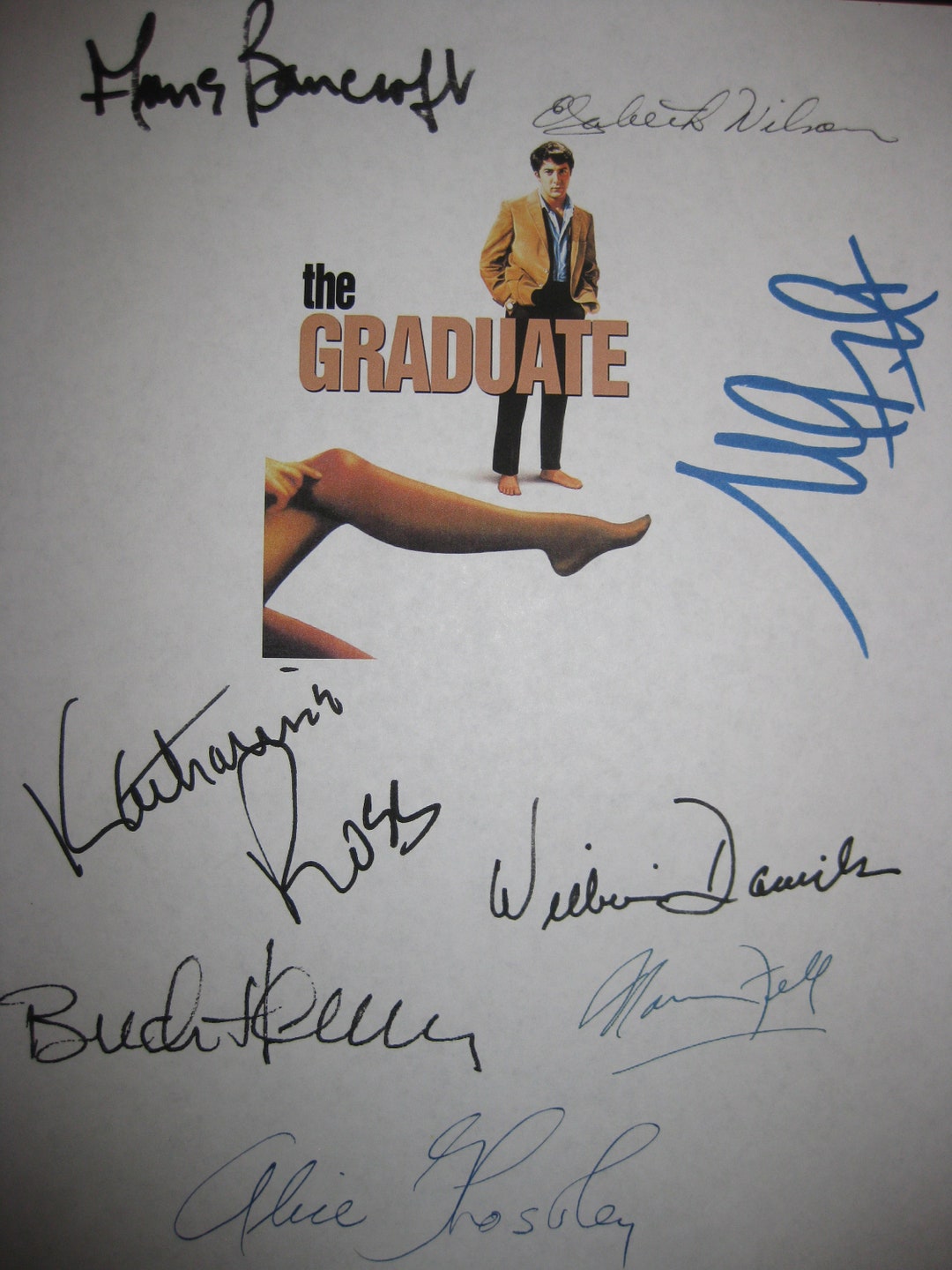 The Graduate Signed Film Movie Screenplay Script X8 Autograph Dustin ...