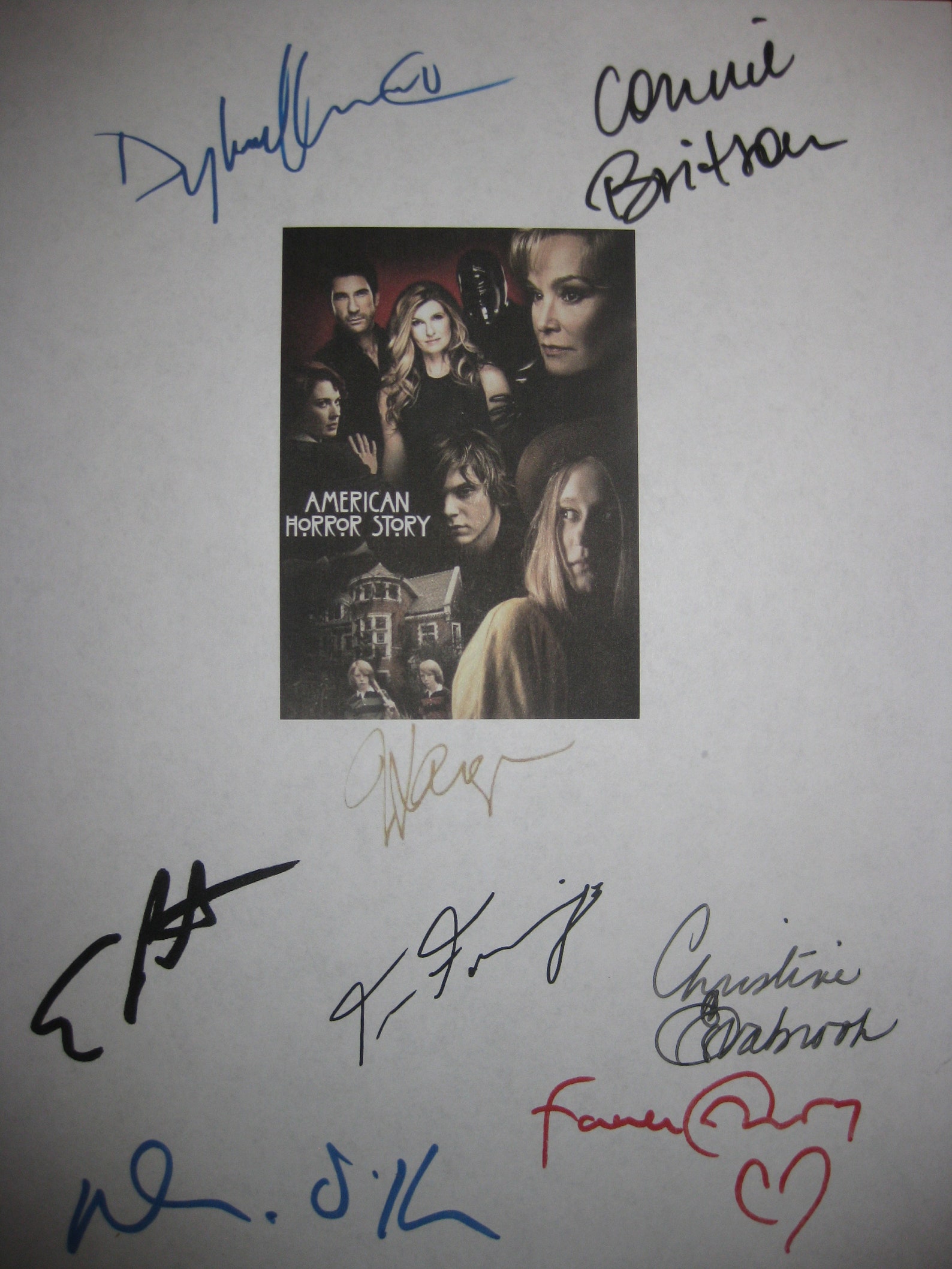 American Horror Story Signed Script Screenplay X8 Autograph Connie ...