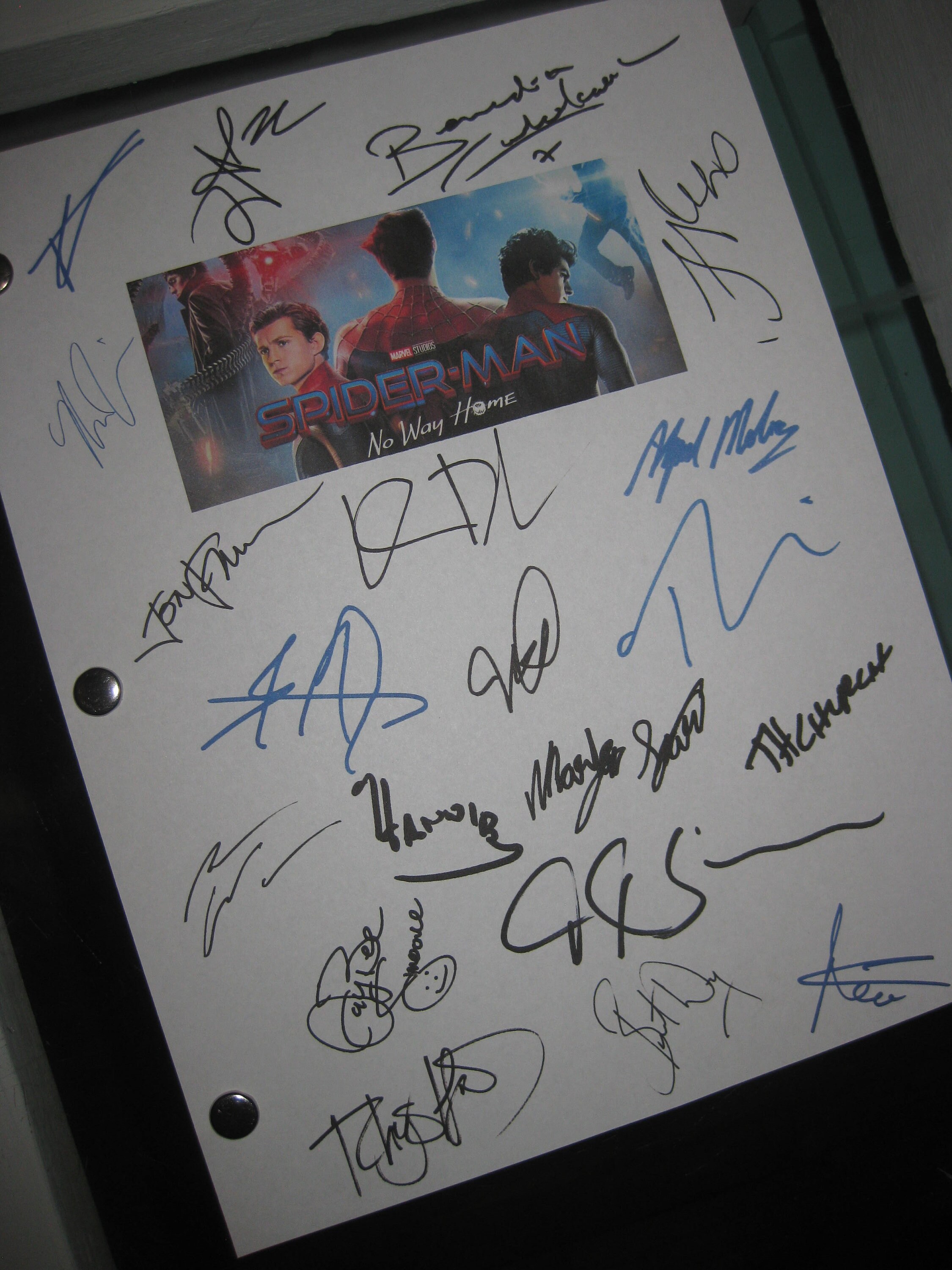 Spider-man No Way Home Signed Film Movie Screenplay Script X20 ...