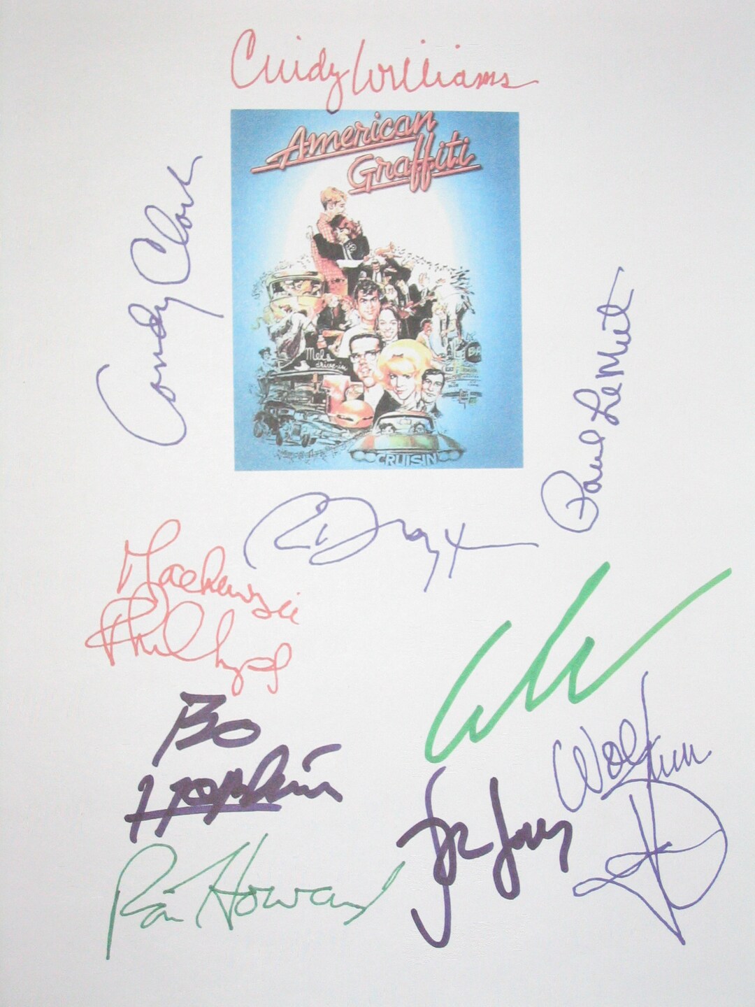 American Graffiti Signed Film Movie Script Screenplay X10 Autograph ...