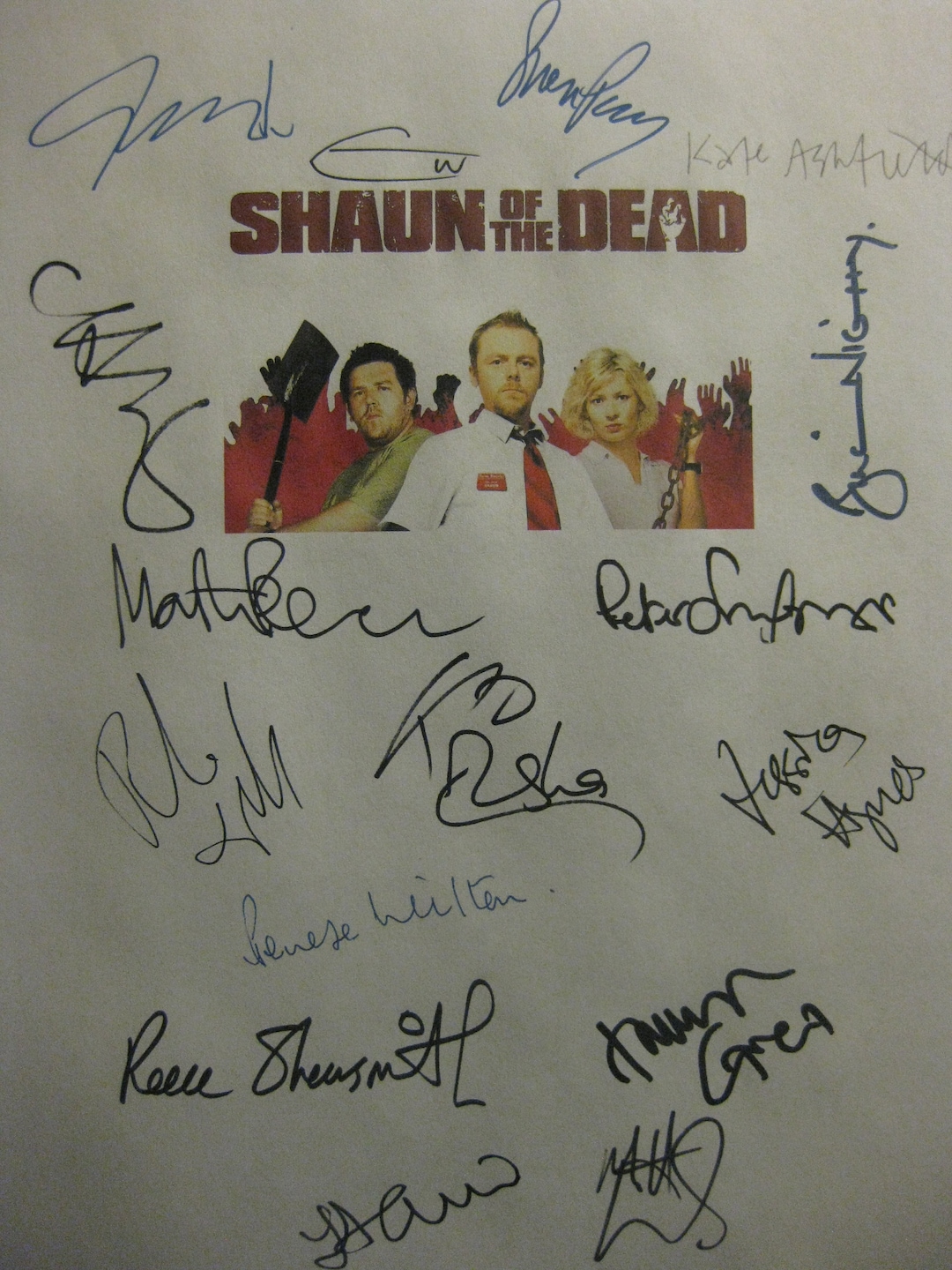 Shaun of the Dead Signed Film Movie Screenplay Script X16 Autograph ...