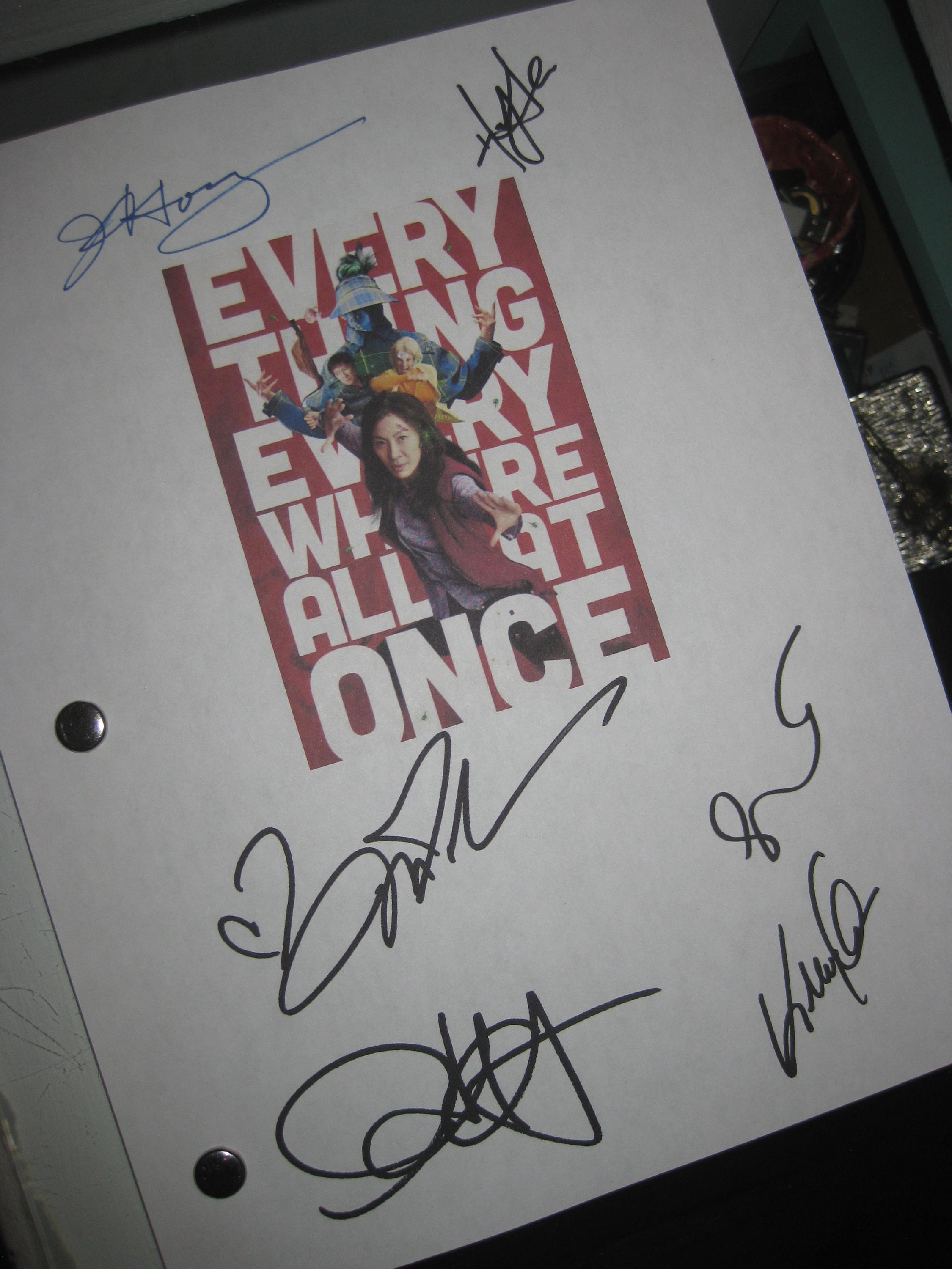 Everything Everywhere All at Once Signed Film Movie Script Screenplay Autograph X6 Michelle Yeoh ...