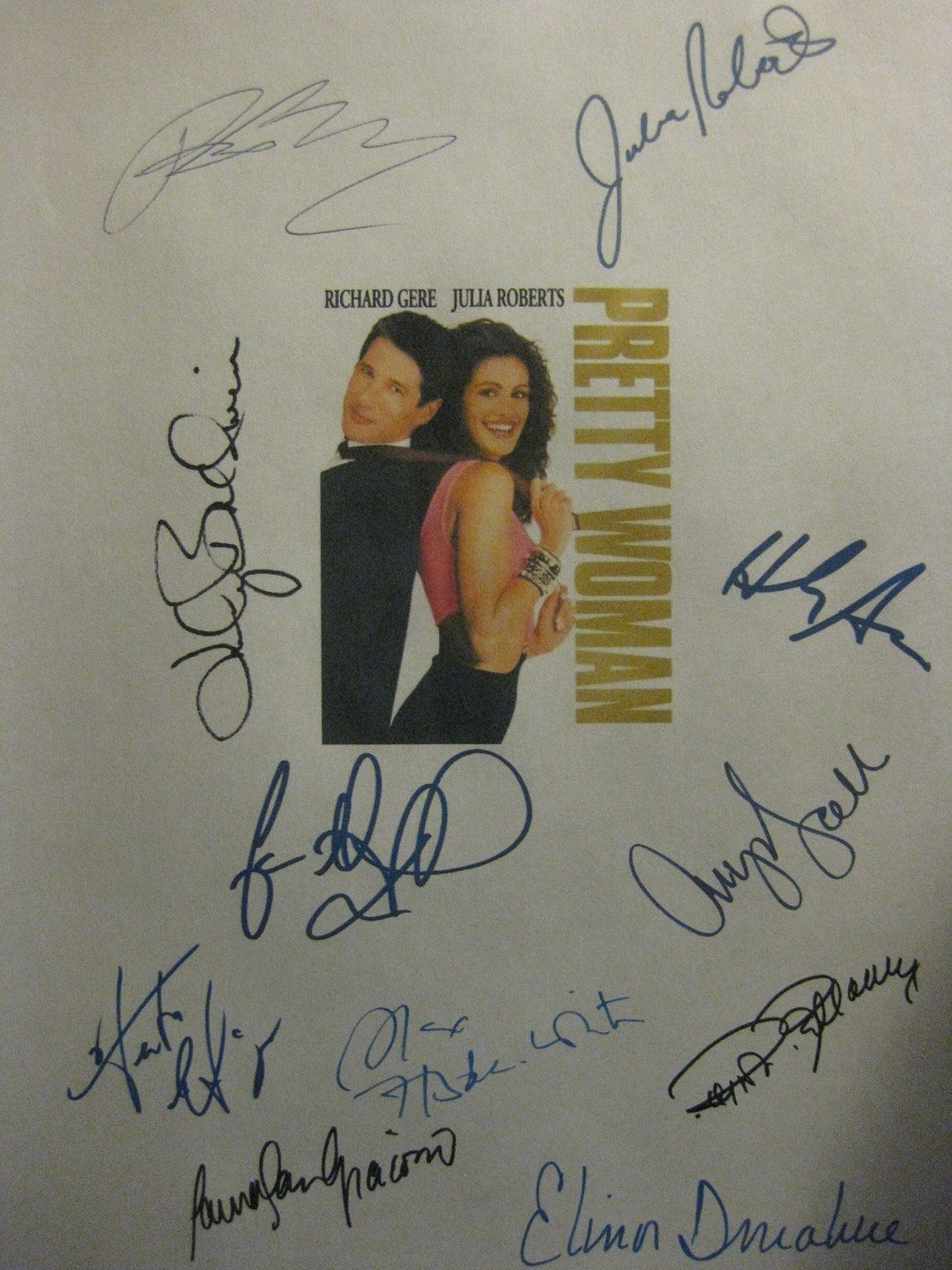 Pretty Woman Julia Roberts Signed Movie Film Screenplay Script X11 ...