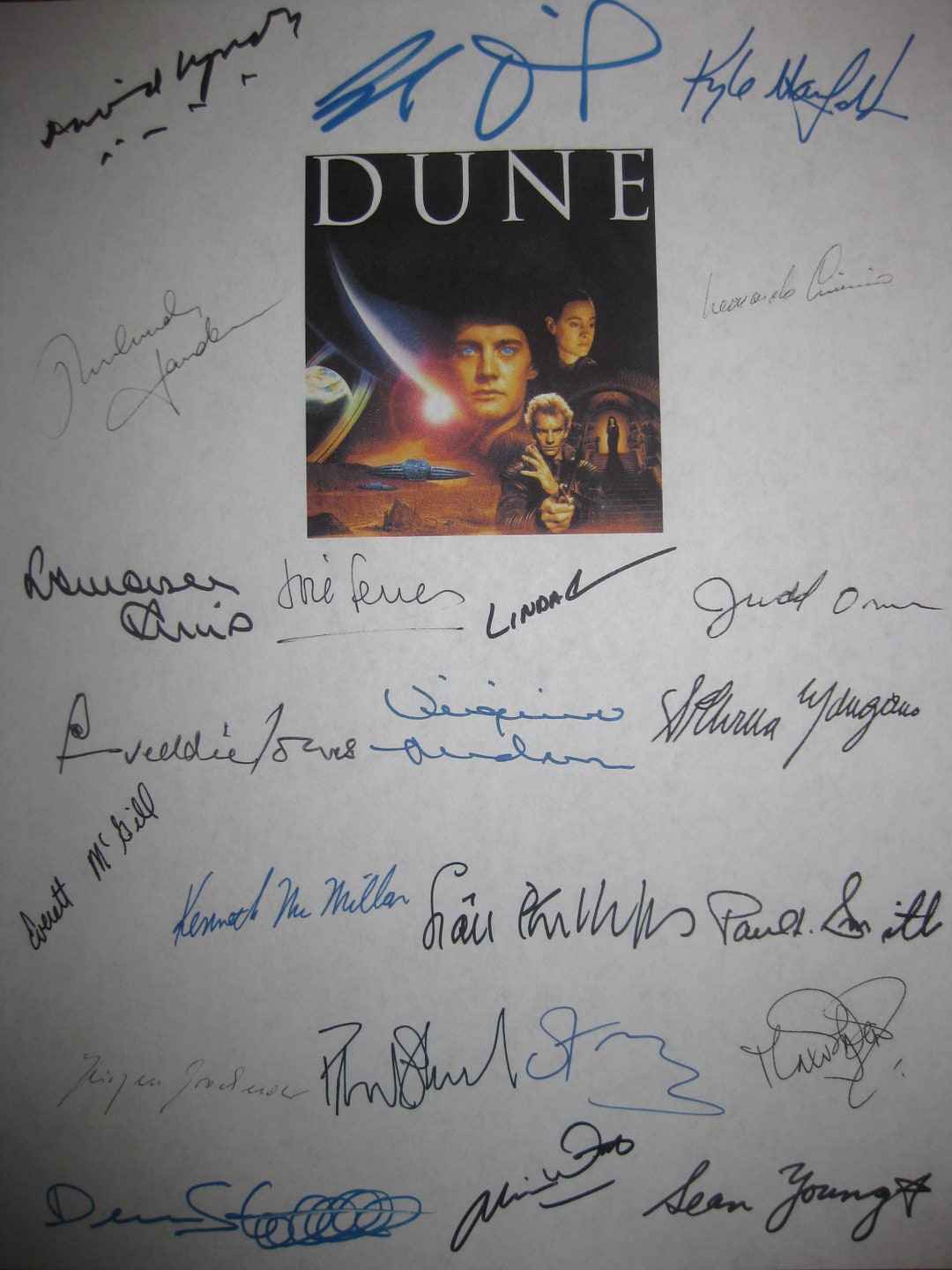 Dune Signed Film Movie Script Screenplay X23 Autograph David Lynch Kyle ...