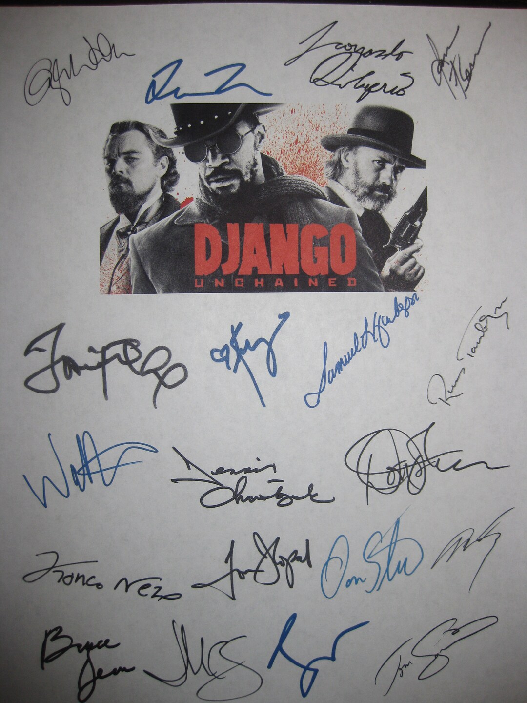 Django Unchained Signed Film Movie Screenplay Script X19 Autograph ...