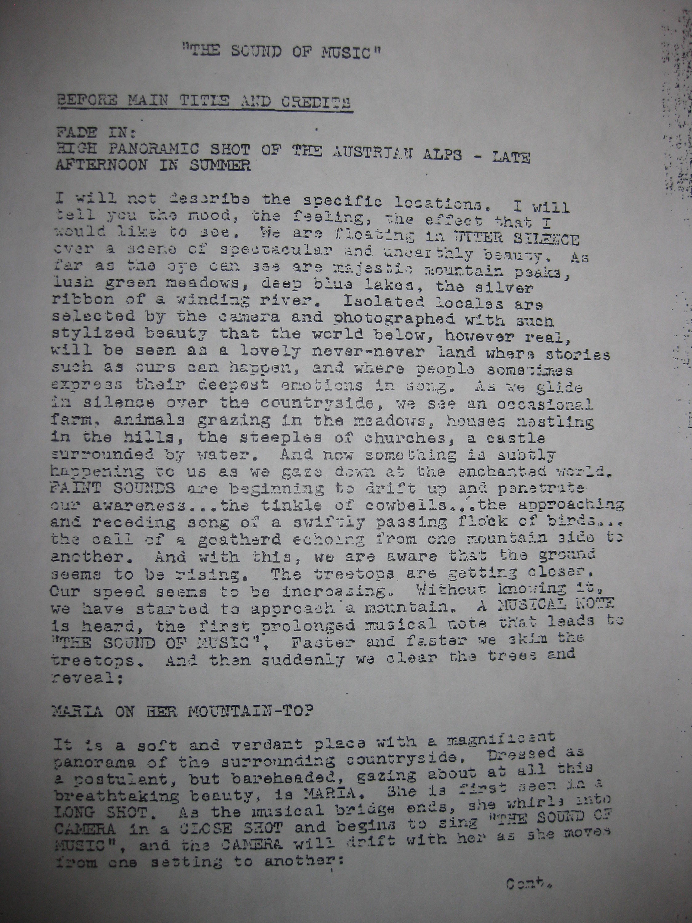 The Sound of Music Signed Script Film Movie Screenplay X3 Autographs ...