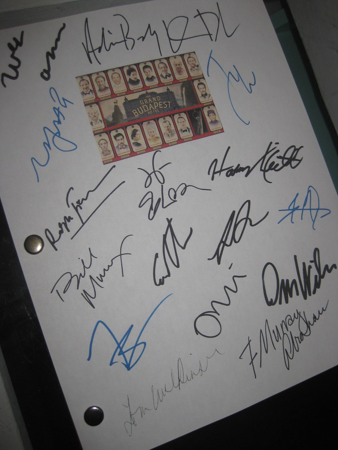 Grand Budapest Hotel Signed Film Movie Script Screenplay Autograph X17 ...