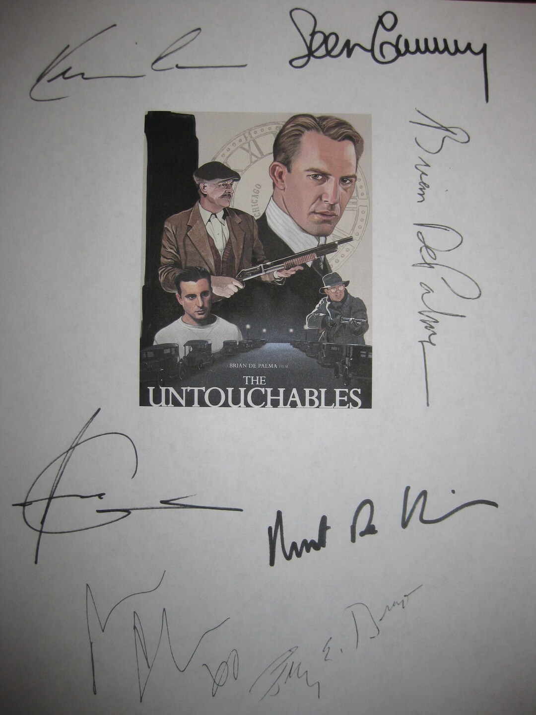The Untouchables Signed Film Movie Screenplay Script X7 Autograph Kevin ...
