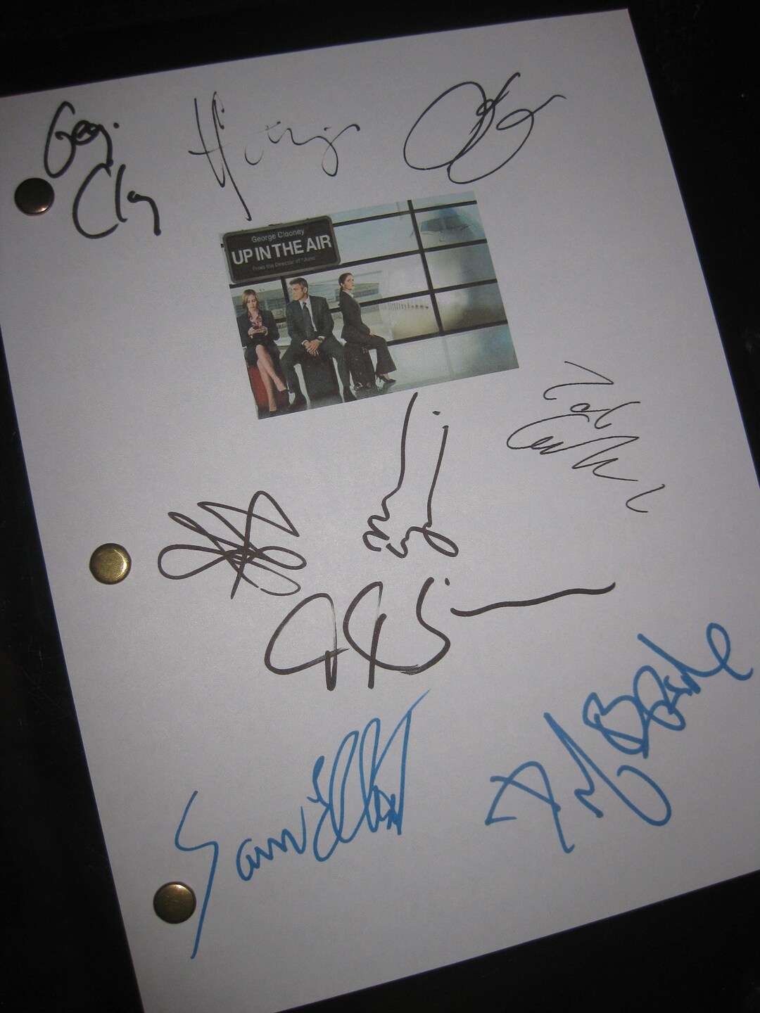Up in the Air Signed Movie Film Script Screenplay Autograph X9 George ...