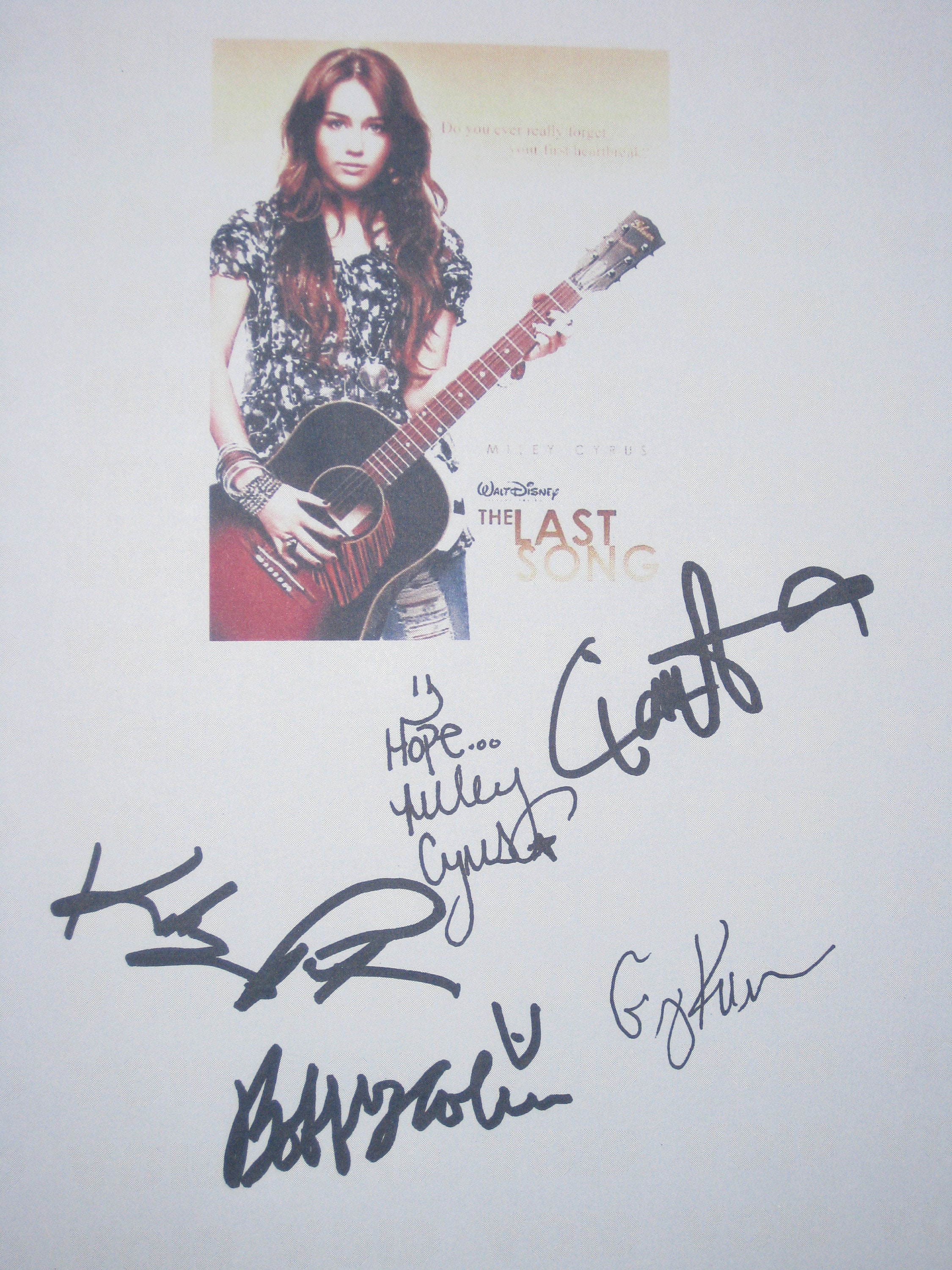 The Last Song Signed Movie Film Script Screenplay Autographs - Etsy