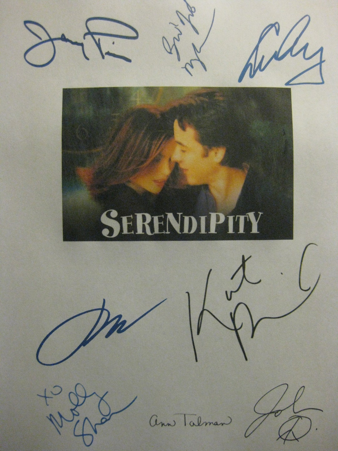 Serendipity Signed Film Movie Screenplay Script Autographs Signatures ...