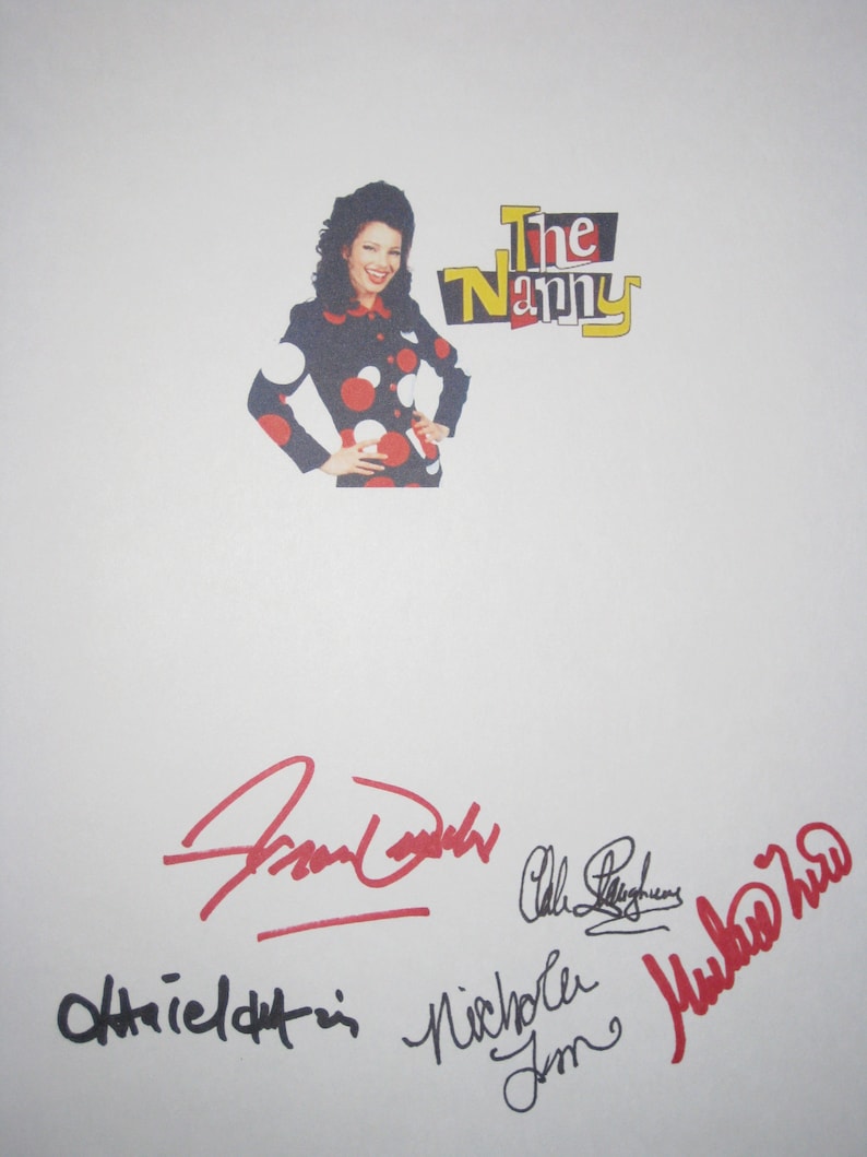 The Nanny Signed Pilot TV Script Screenplay Autographs Fran Drescher ...