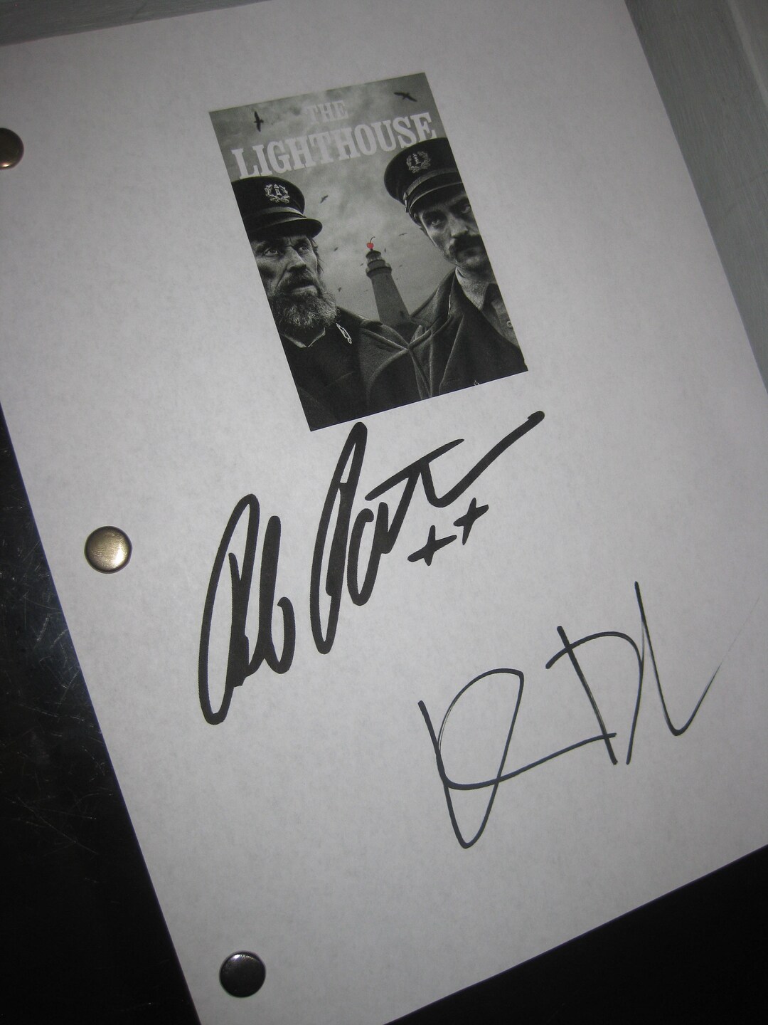 The Lighthouse Signed Film Movie Screenplay Script X2 Autographs Robert ...