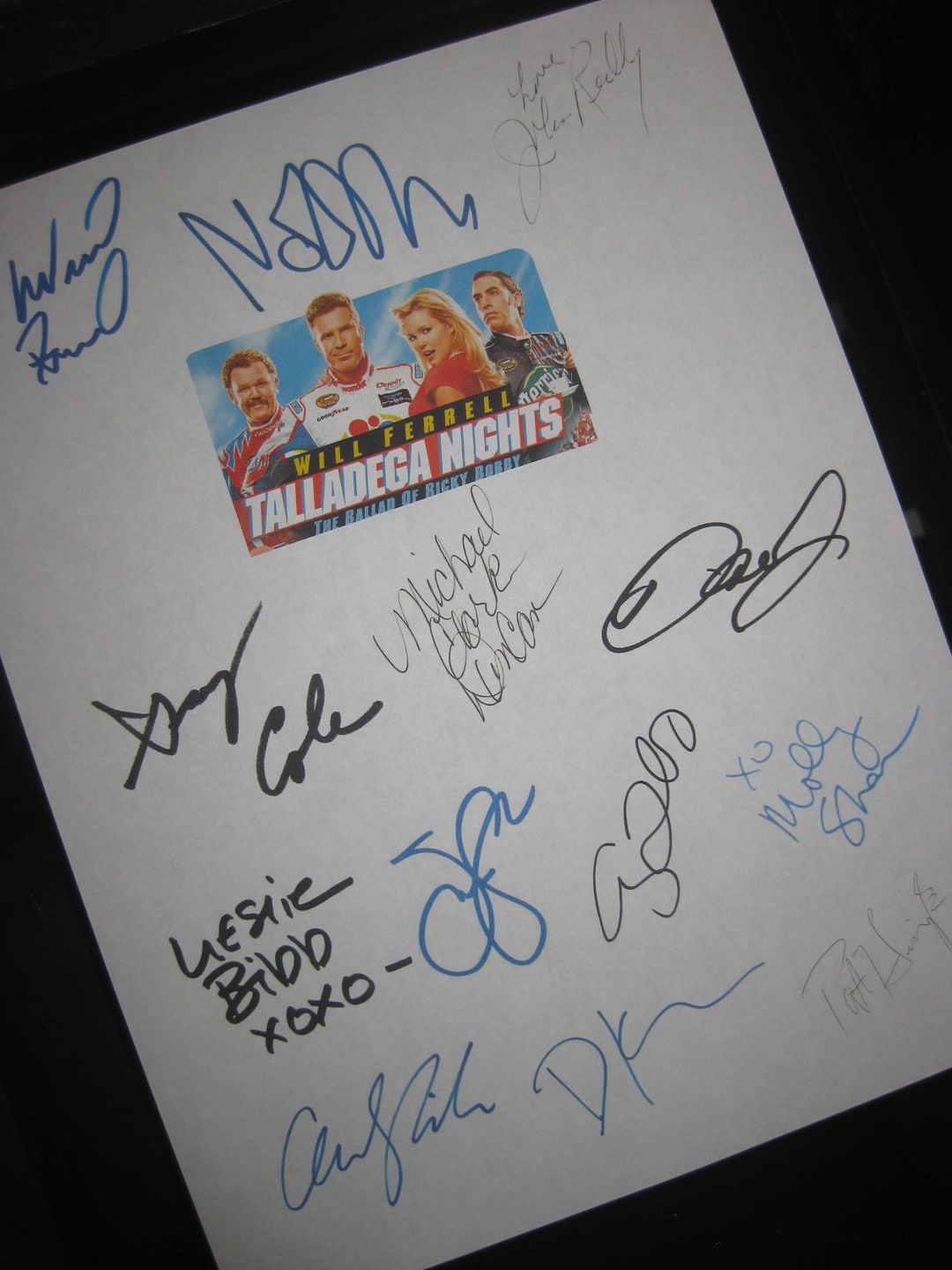 Talladega Nights Ballad of Ricky Bobby Signed Movie Film Script ...