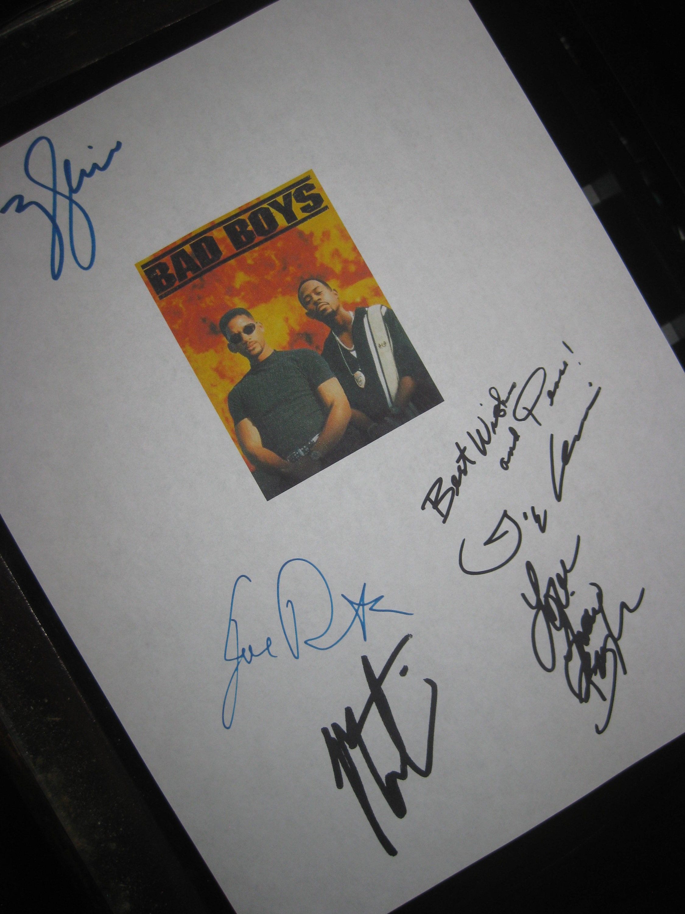 Bad Boys Signed Movie Film Script Screenplay X5 Autograph Martin ...