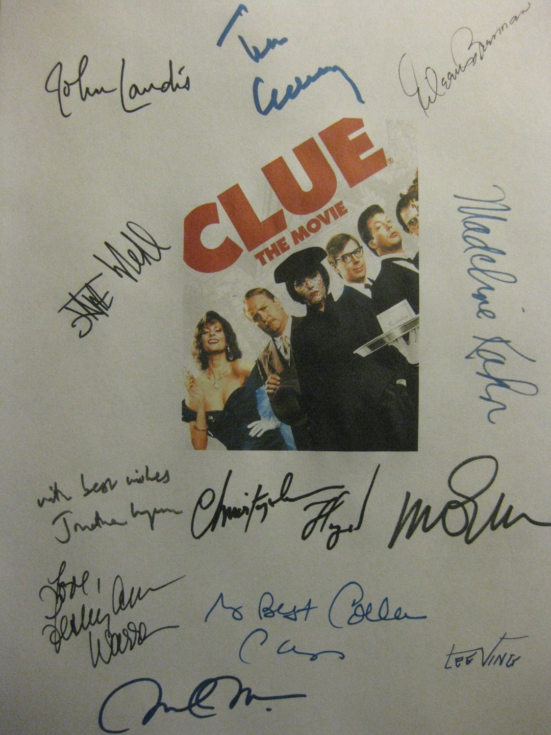 Clue Signed Movie Film Script Screenplay Autographs X12 Madeline Kahn ...