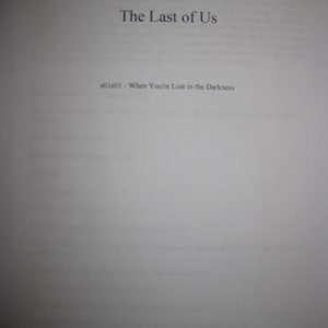 The Last of US Signed TV Pilot Script Screenplay X4 Autographs Pedro ...