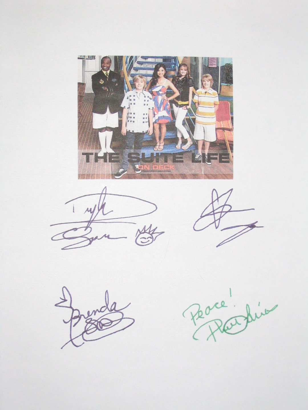 The Suite Life on Deck Signed TV Script Screenplay Autographs Dylan ...