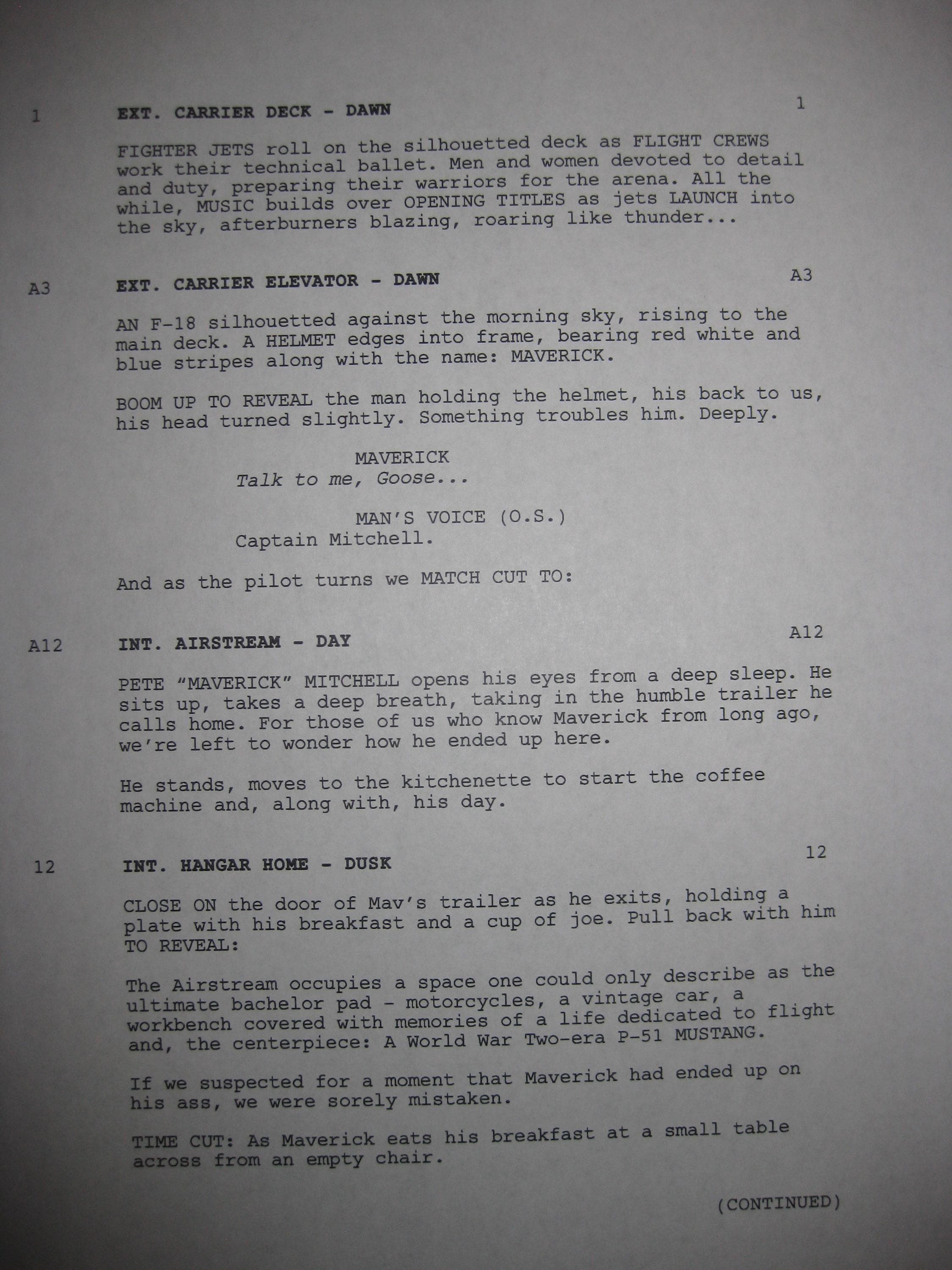 Top Gun: Maverick Signed Movie Film Script Screenplay X5 Autograph Tom ...