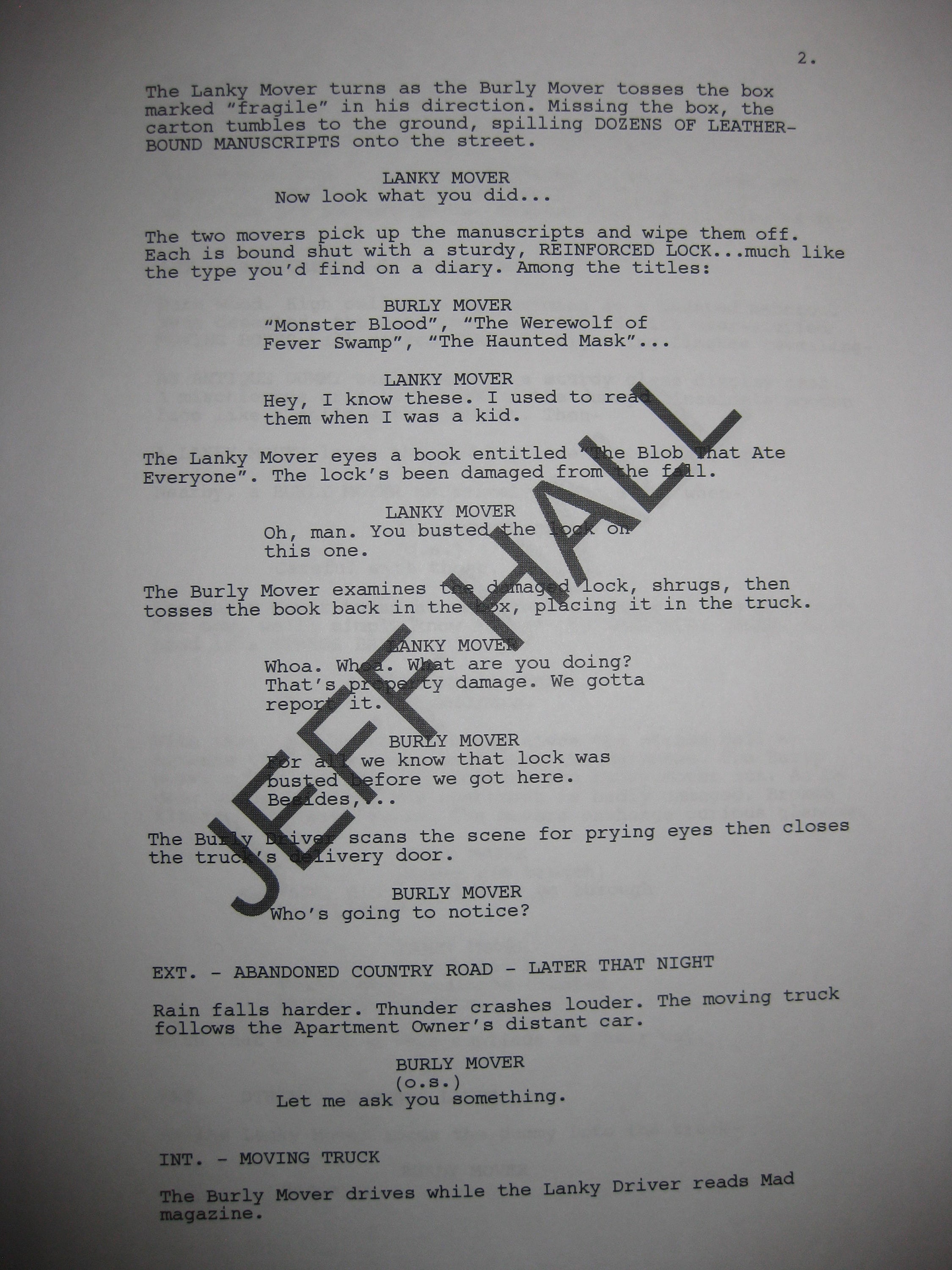 Goosebumps Signed Movie Film Script Screenplay X9 Autograph Jack Black ...