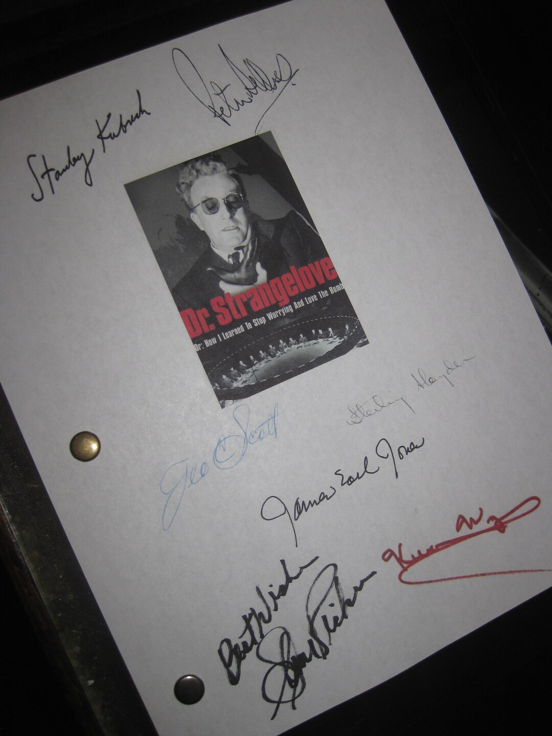 Dr. Strangelove or How I Stop Worrying Signed Film Movie Screenplay Script X7 Stanley Kubrick ...