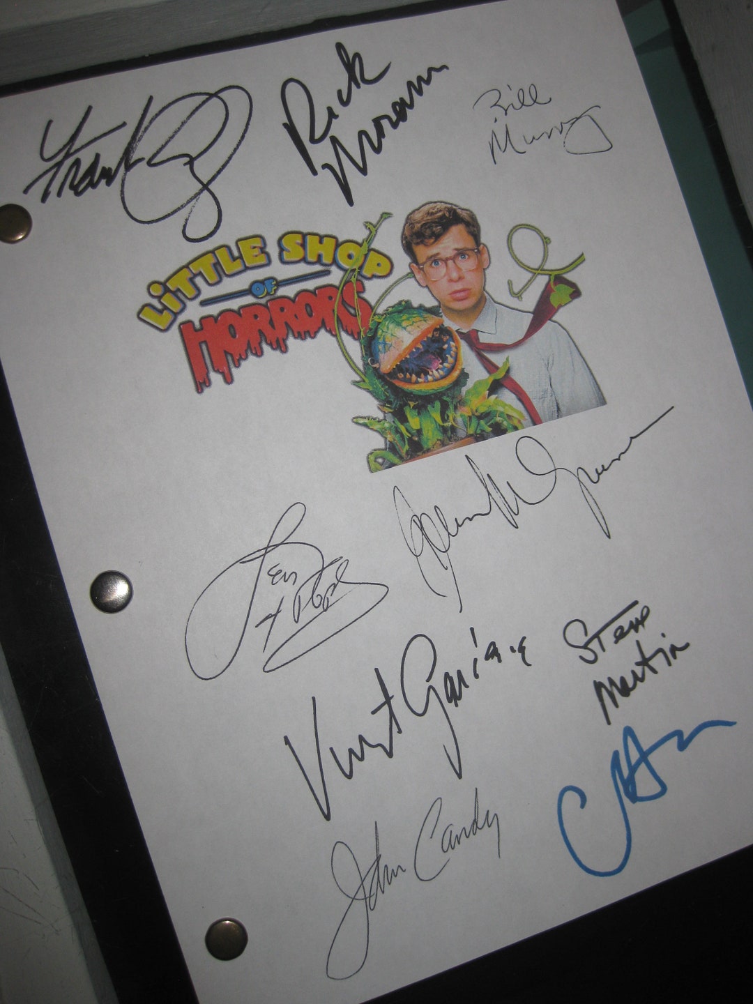 Little Shop of Horrors Signed Film Movie Script Screenplay X9 Autograph ...