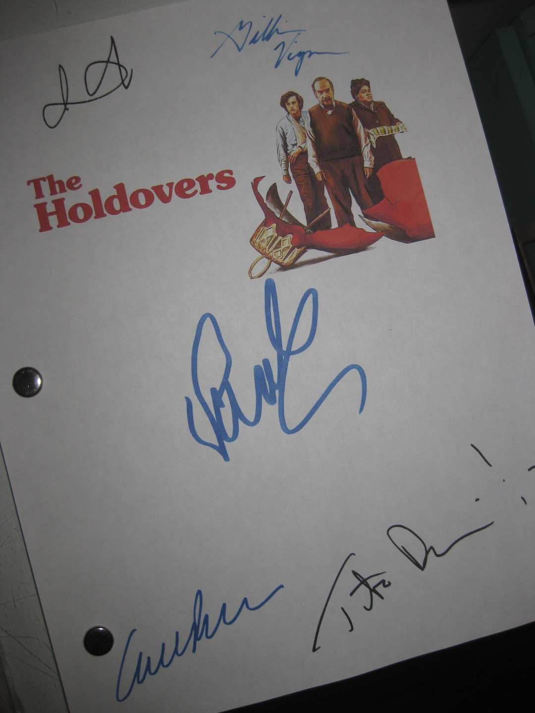 The Holdovers Signed 2023 Movie Film Script Screenplay X5 Autograph ...