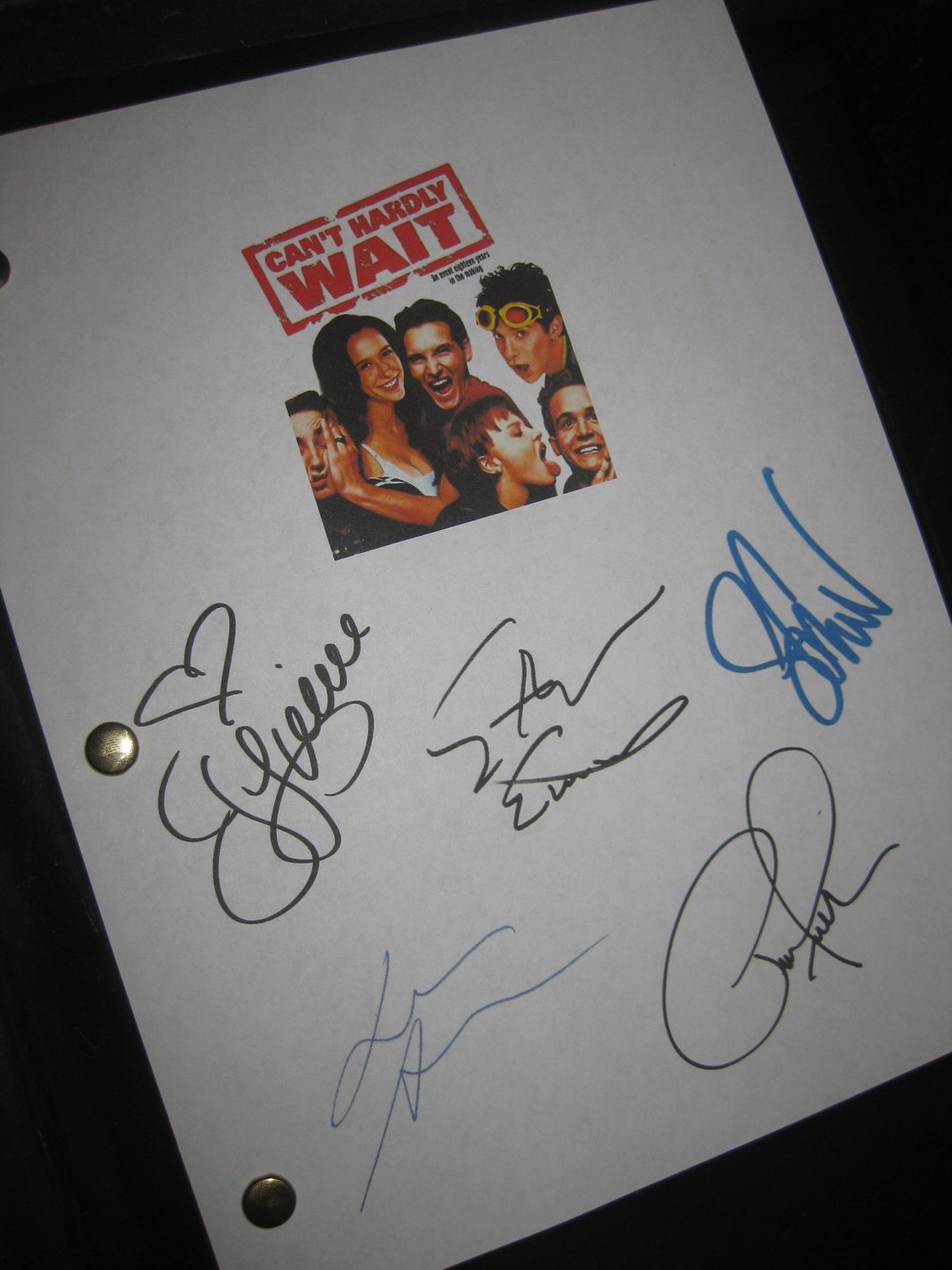 Can't Hardly Wait Signed Film Movie Script Screenplay Autograph X5 ...