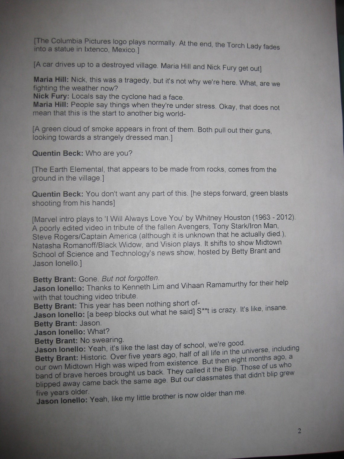 Spider-man Far From Home Signed Movie Film Script Screenplay X13 Tom ...