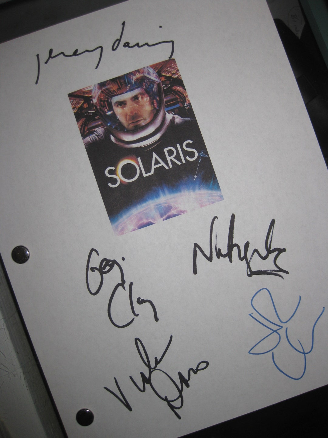 Solaris Signed Film Movie Script Screenplay X5 Autographs George ...